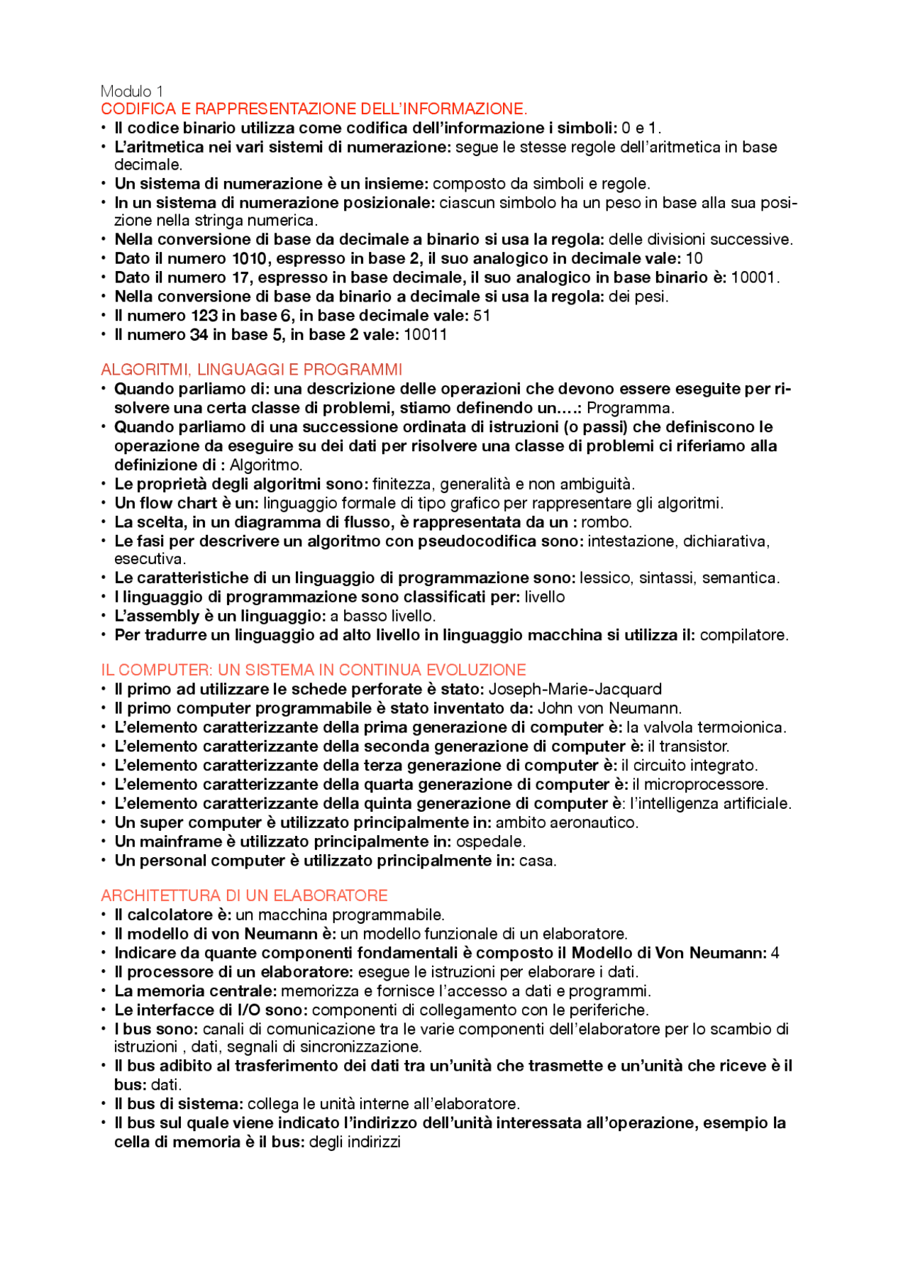 Prova Di Abilita Informatica 0901306inf Panieri Di Elementi Di