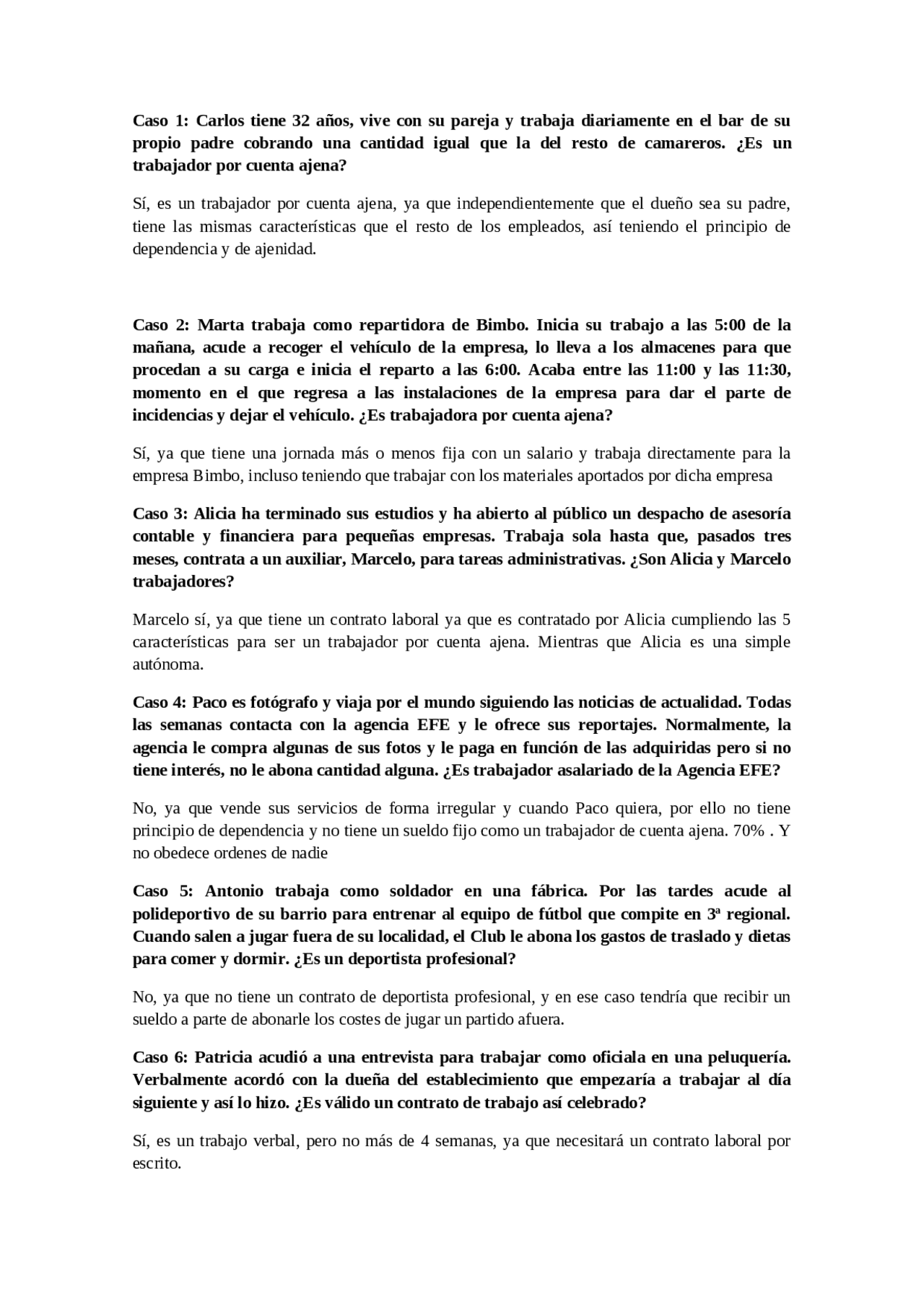 Ejercicios De Clase 1 Ejercicios De Derecho Docsity