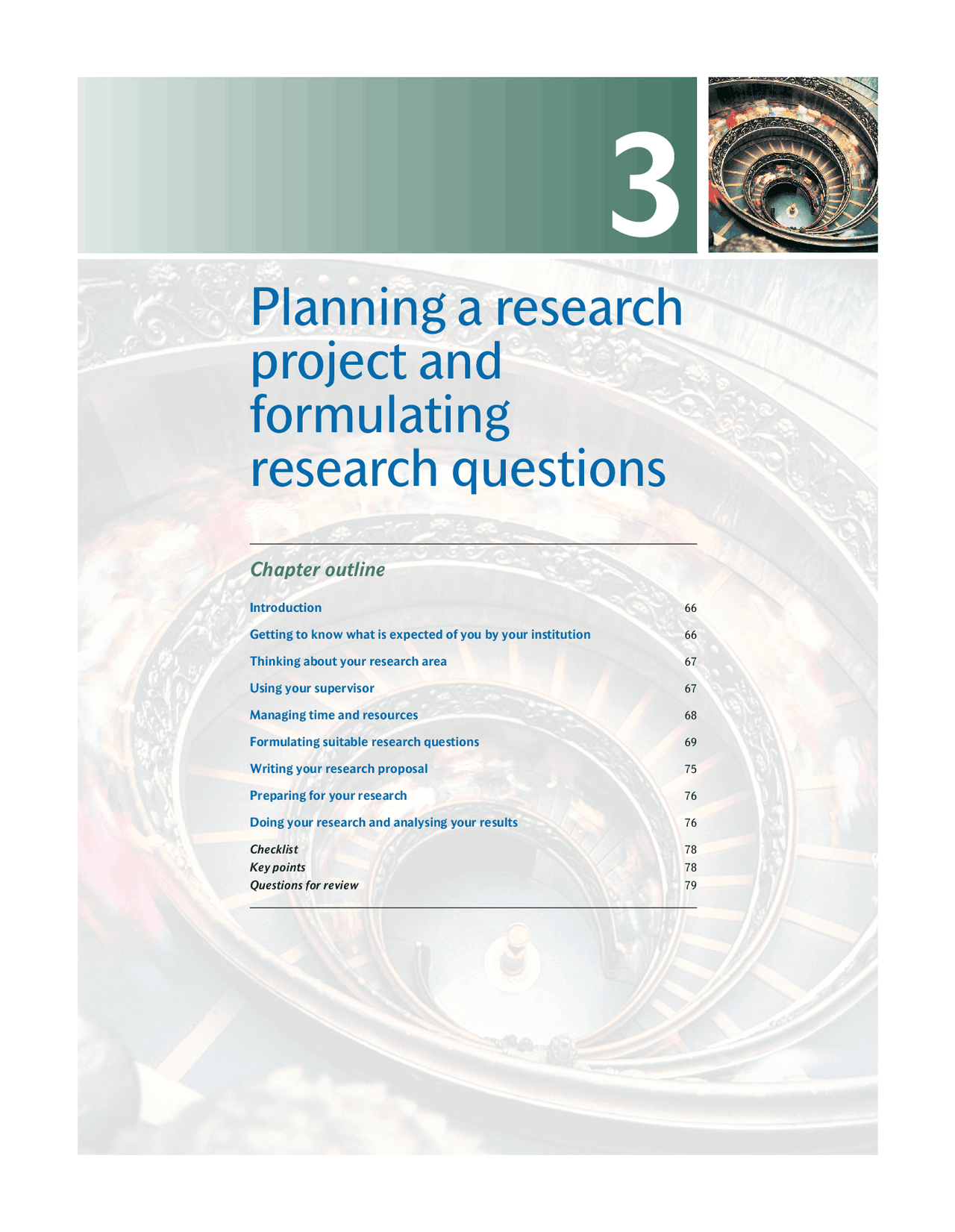 Planning a Research Project and Formulating Research Questions ...