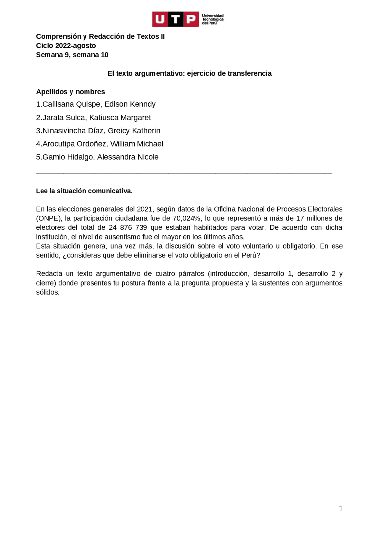 El Texto Argumentativo Ejercicios De Redacción De Autobiografías