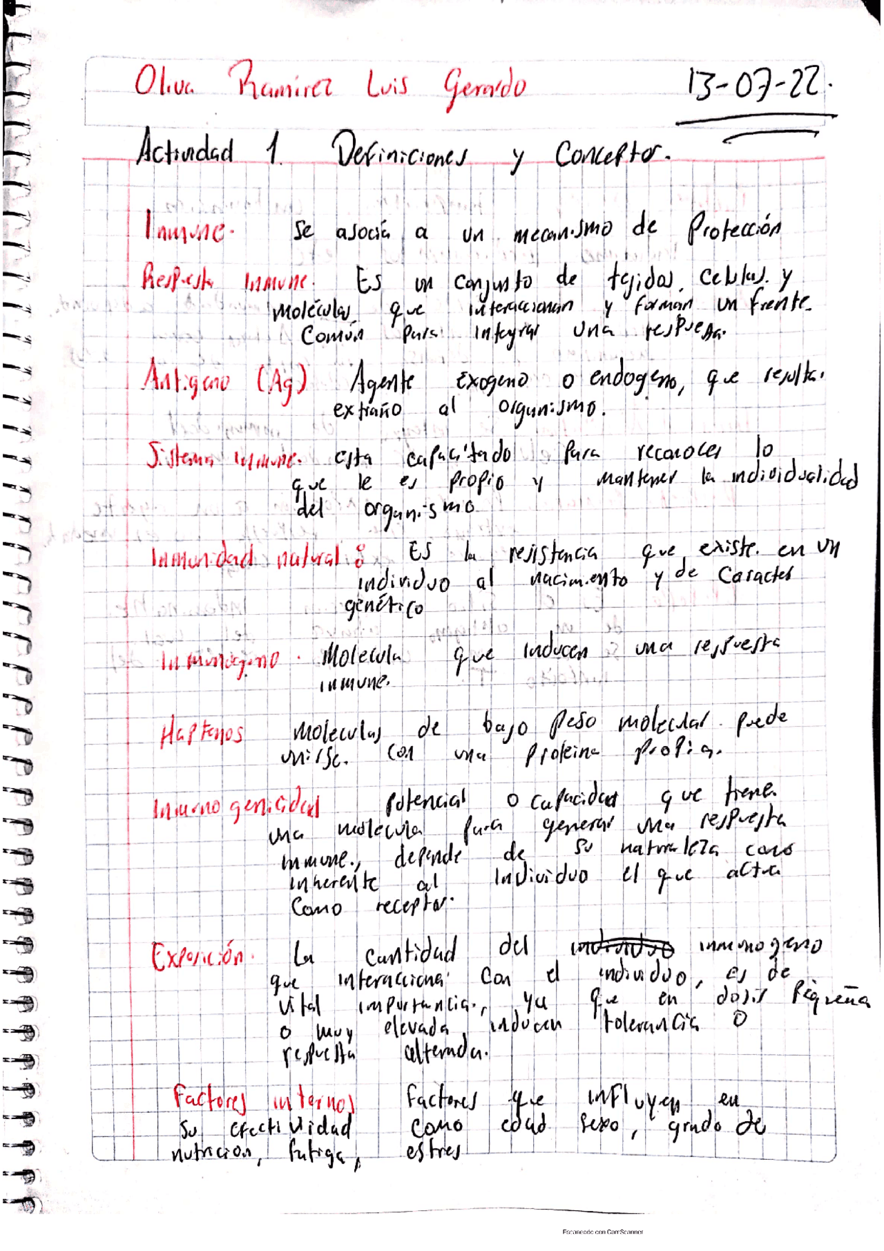 Inmunologia Y Sistema Inmune Apuntes De Inmunología Docsity