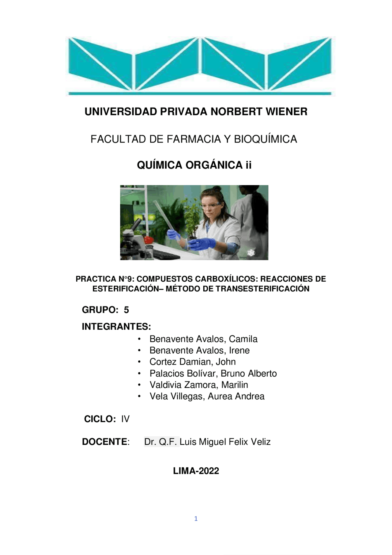 Esterificación Y Transesterificación Monografías Ensayos De Química