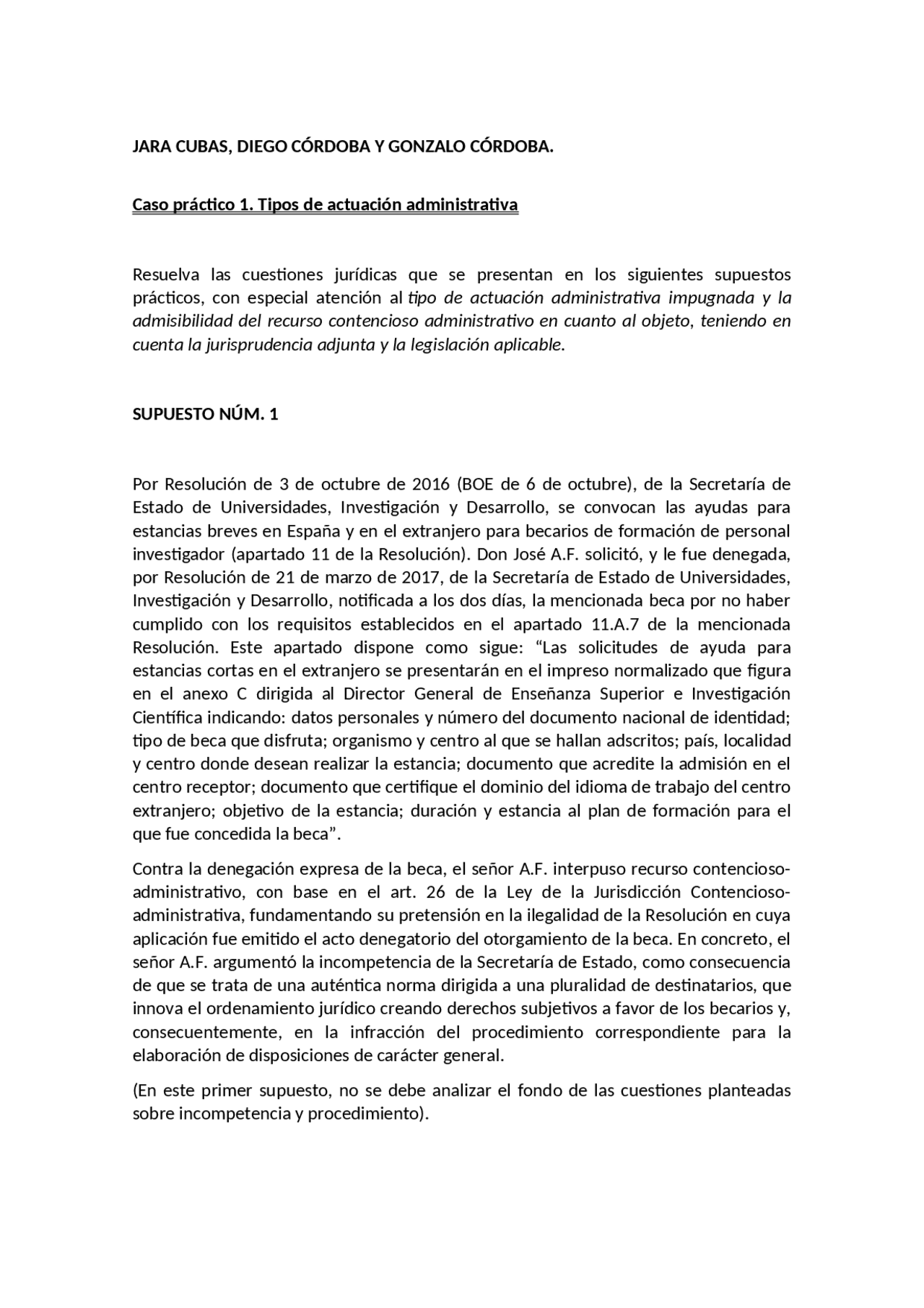 Ejercicos De La Asignatura Derechos Reales Ejercicios De Derechos