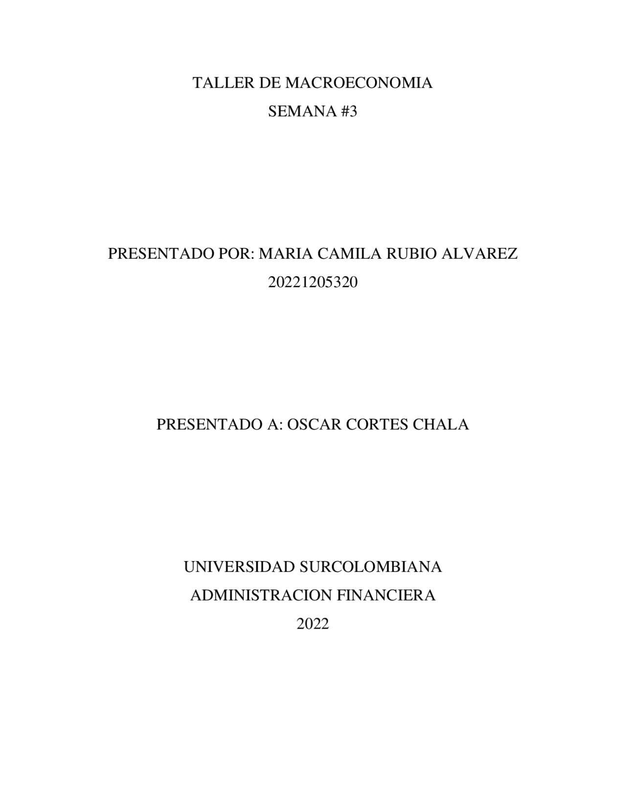 Ejercicio Resuelto Semana 2 Ejercicios De Macroeconomía Docsity