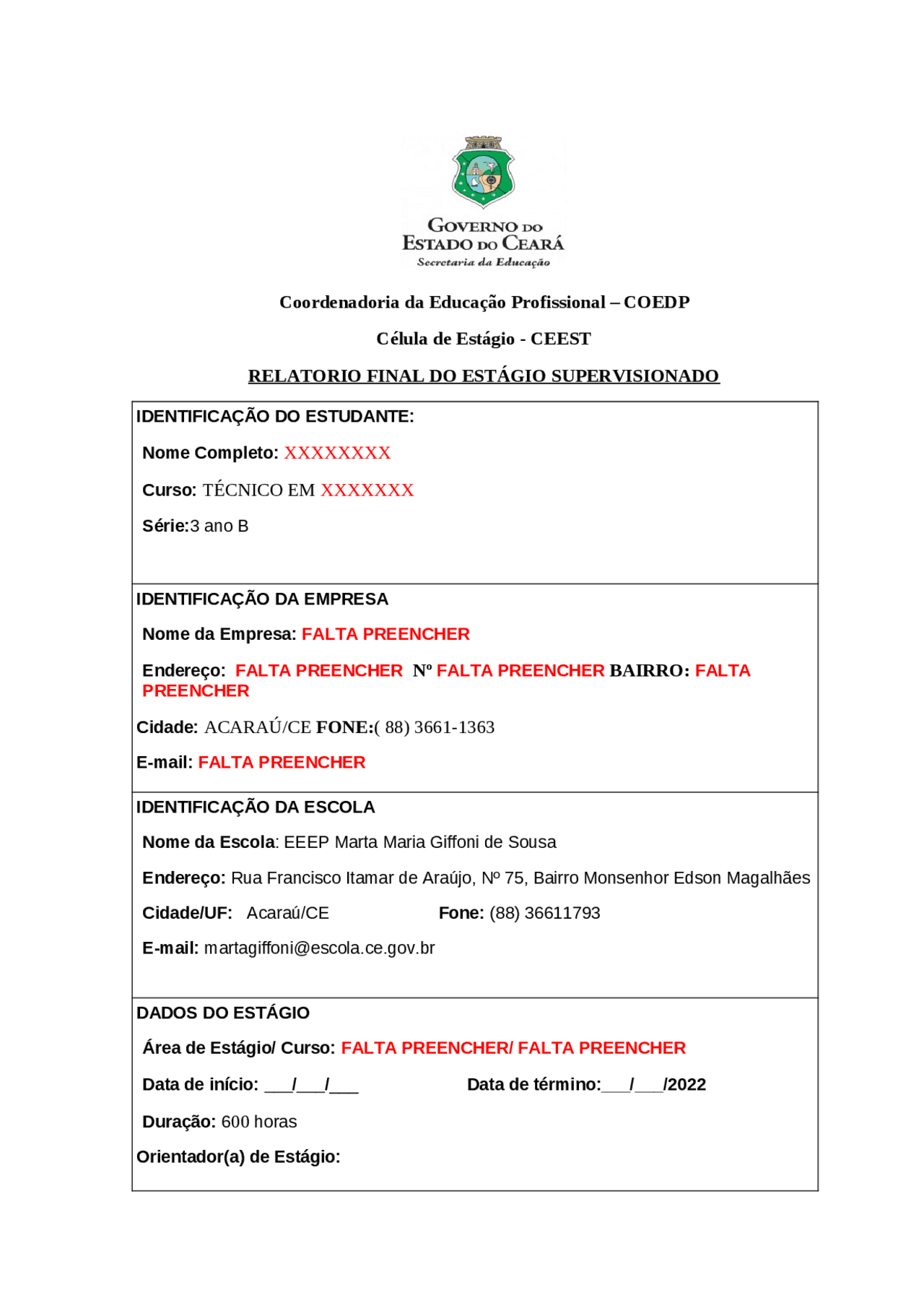 Trabalho De Conclusao Redação Biologia Docsity