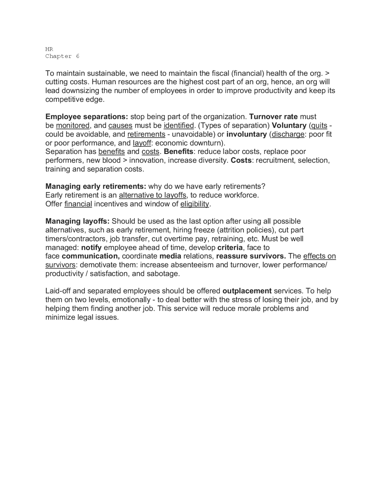 Human Resources For Managers Summaries Human Resource Management