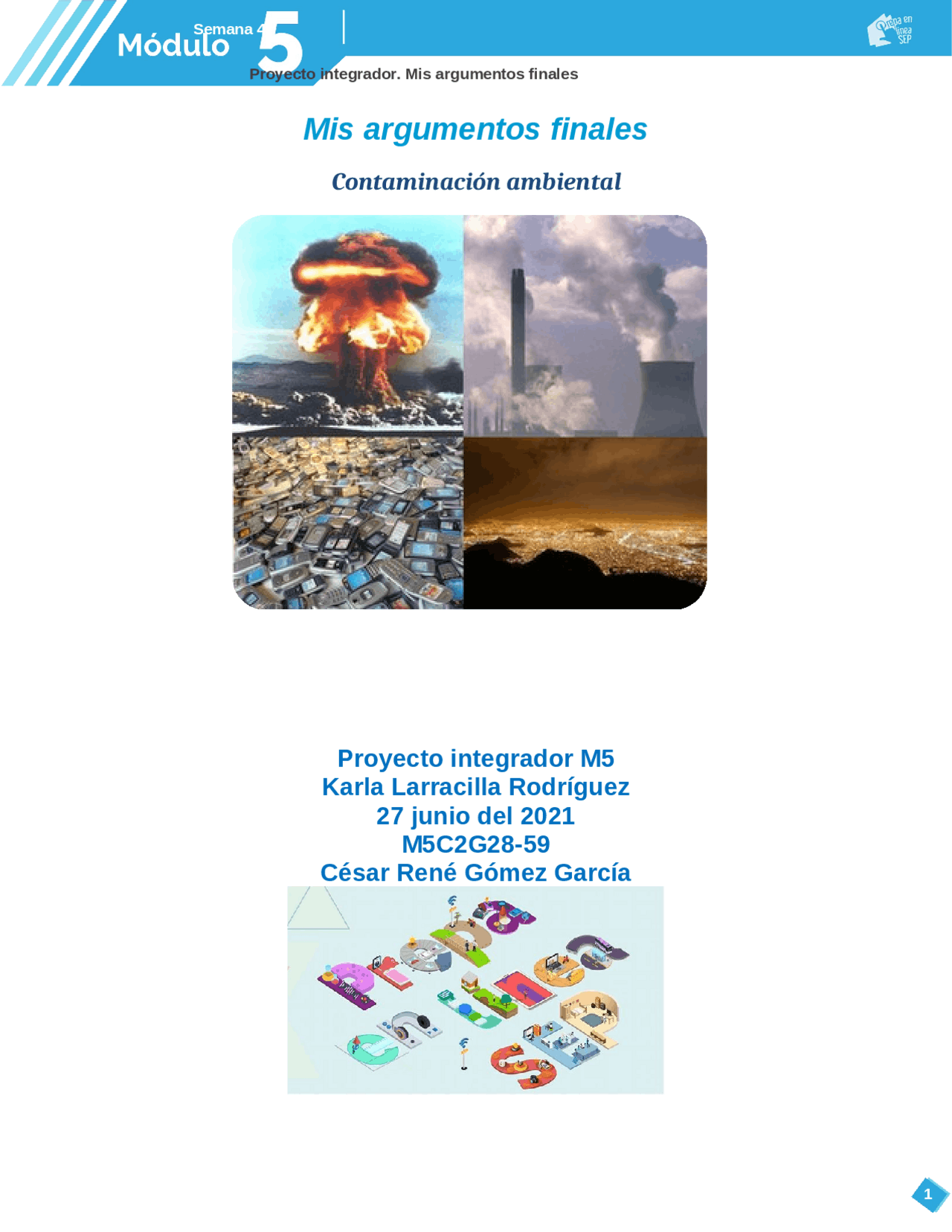 M05S4PI mis argumentos finales | Ejercicios de Química | Docsity