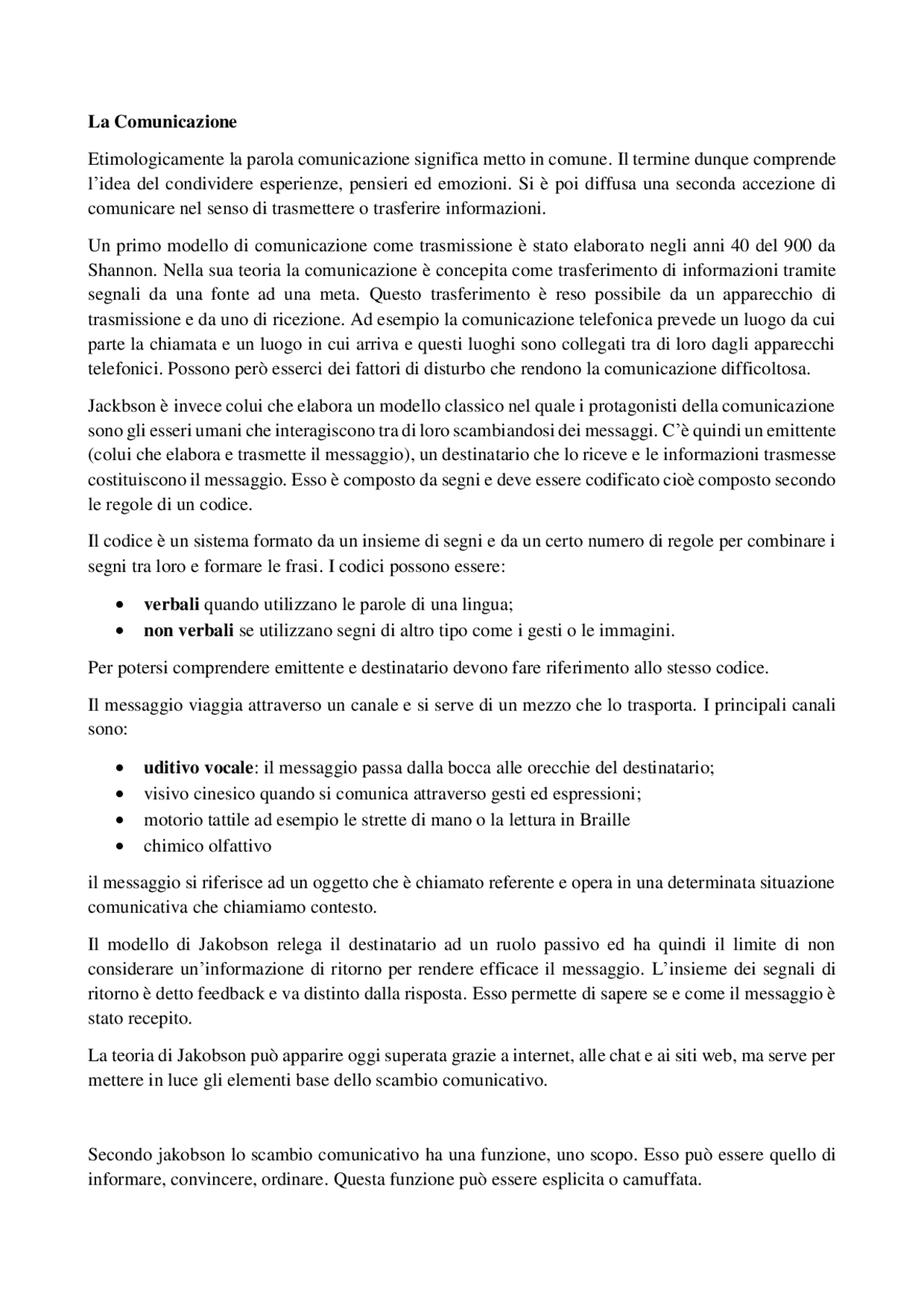 La Comunicazione E I Suoi Assiomi Schemi E Mappe Concettuali Di