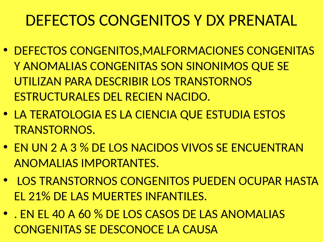Prenatal: Defectos Congenitos, Malformaciones y Anomalías: Causas y ...