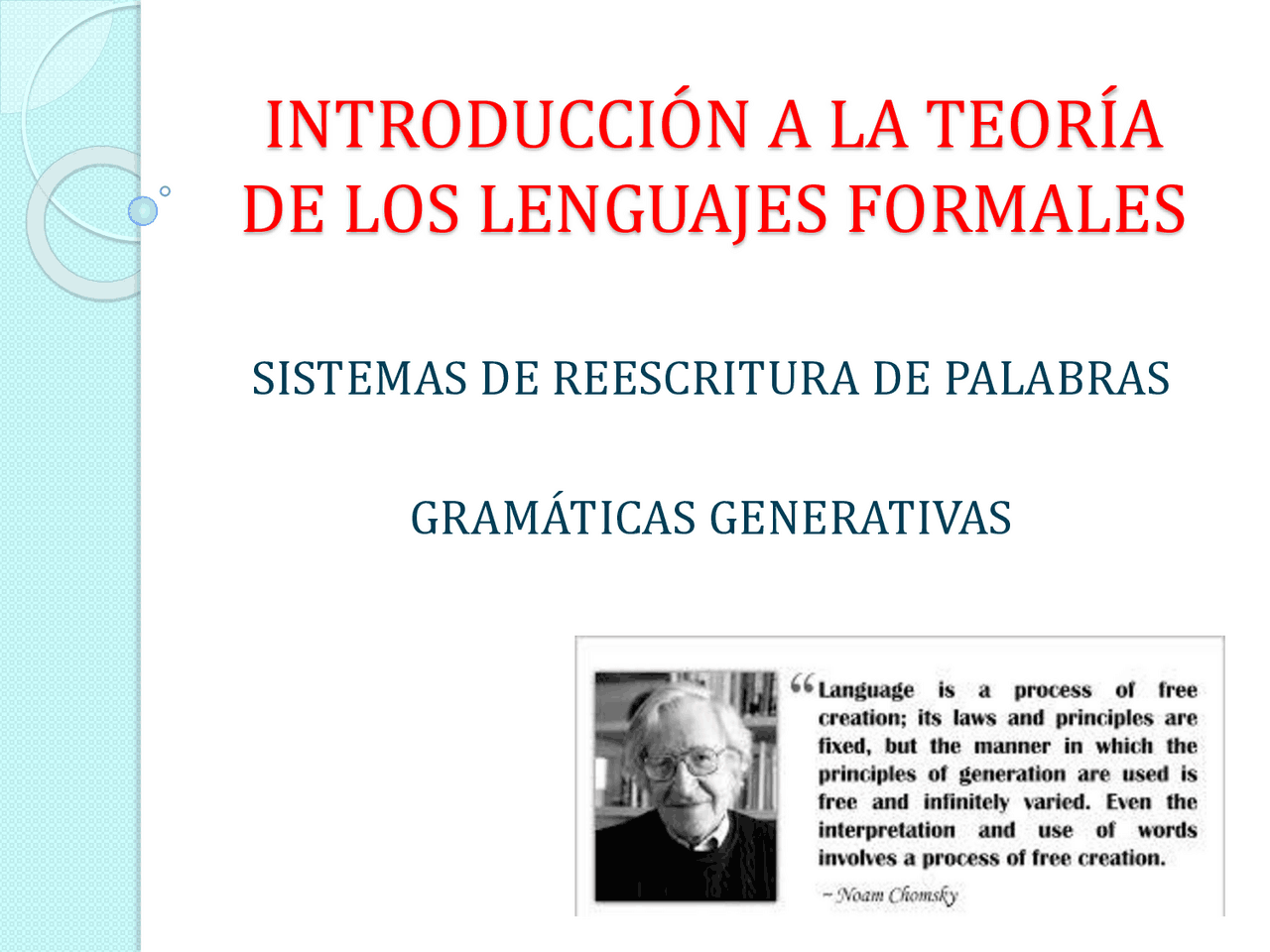 Gramaticas lenguajes formales | Apuntes de Teoría de Lenguajes Formales ...