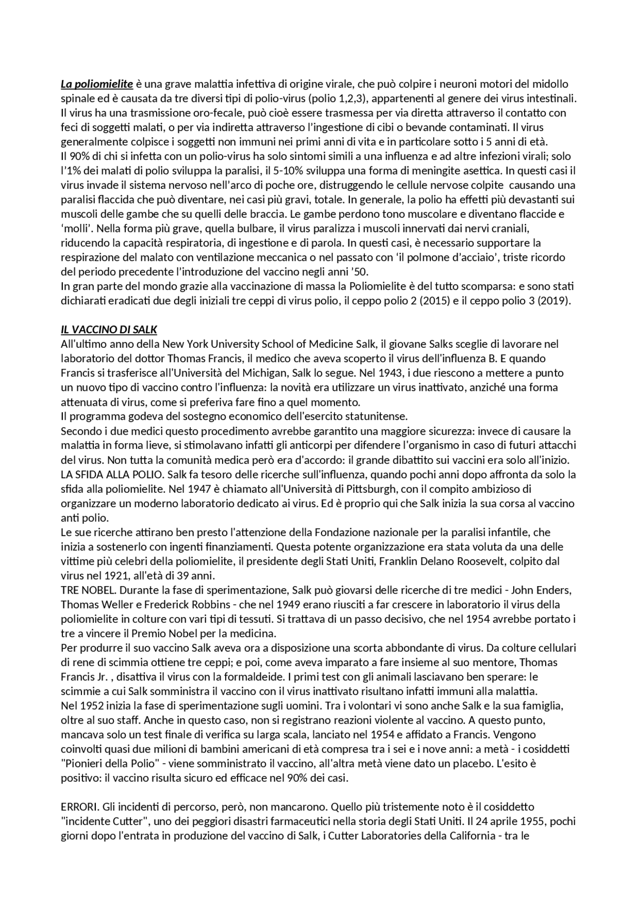 I Vaccini E Le Diverse Tipologie Schemi E Mappe Concettuali Di