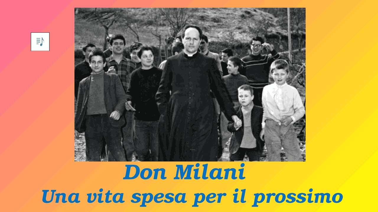 PPT DON MILANI E VOLONTARIATO | Schemi e mappe concettuali di Scienze ...