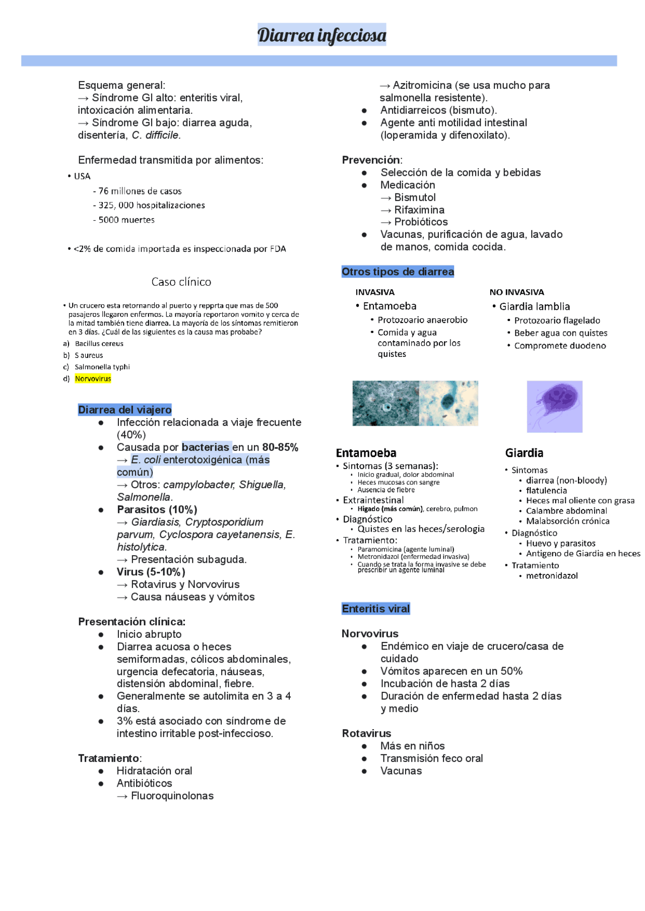 Tipos y tratamiento de la diarrea infecciosa | Apuntes de Infectología ...