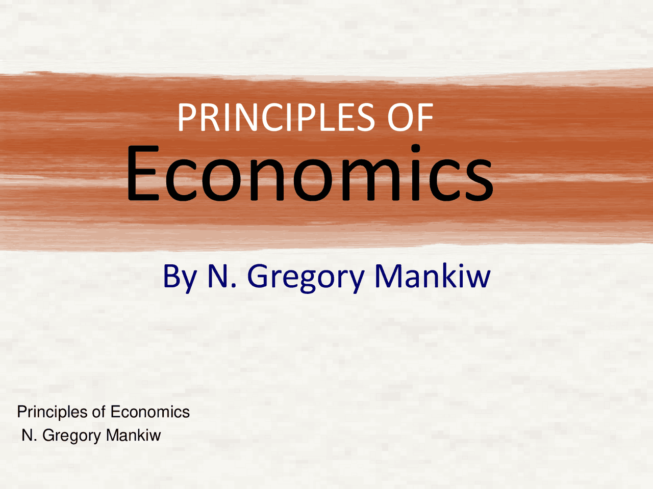 Principles Of Economics Lecture Notes Microeconomics Docsity