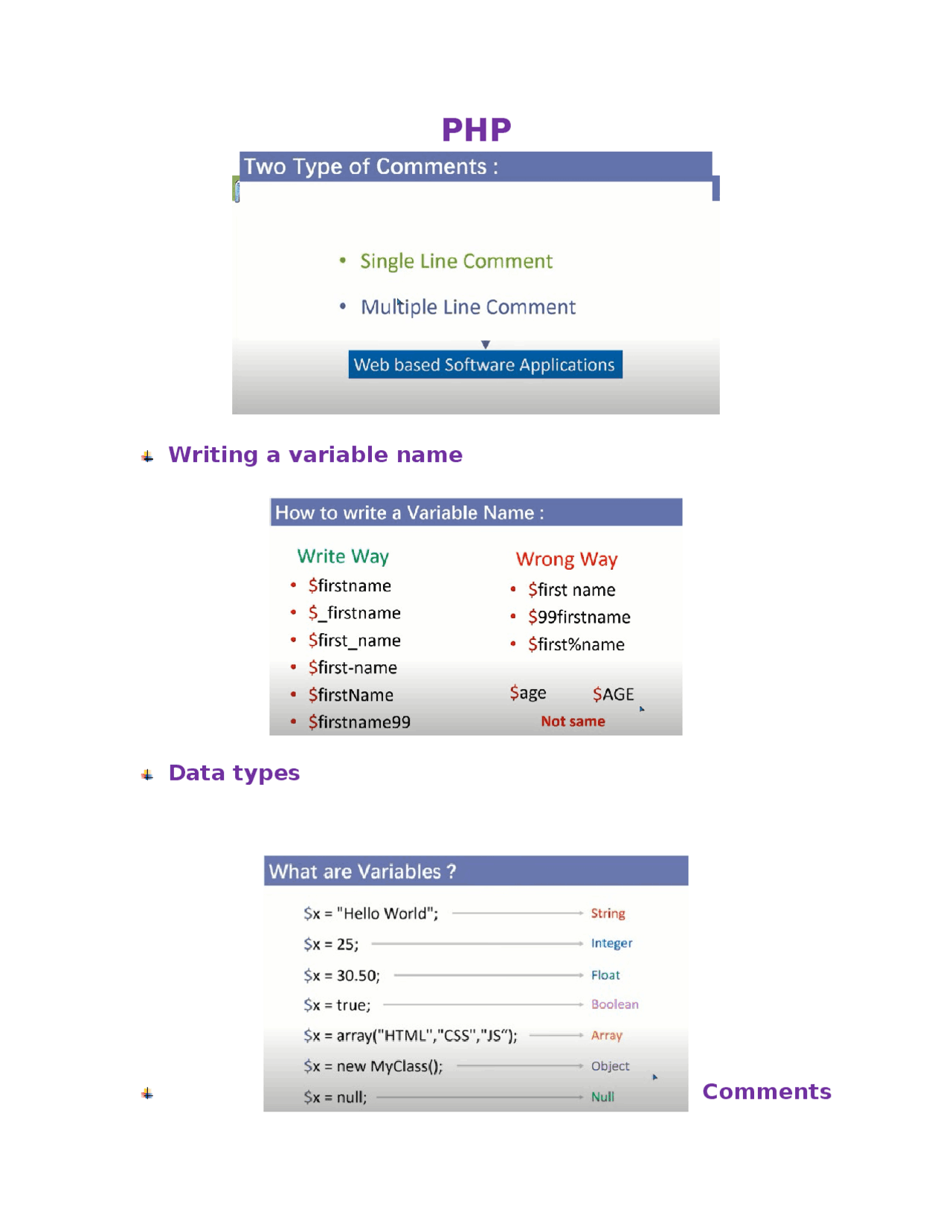 Short Note for php developer who are very much dedicated about to learn ...