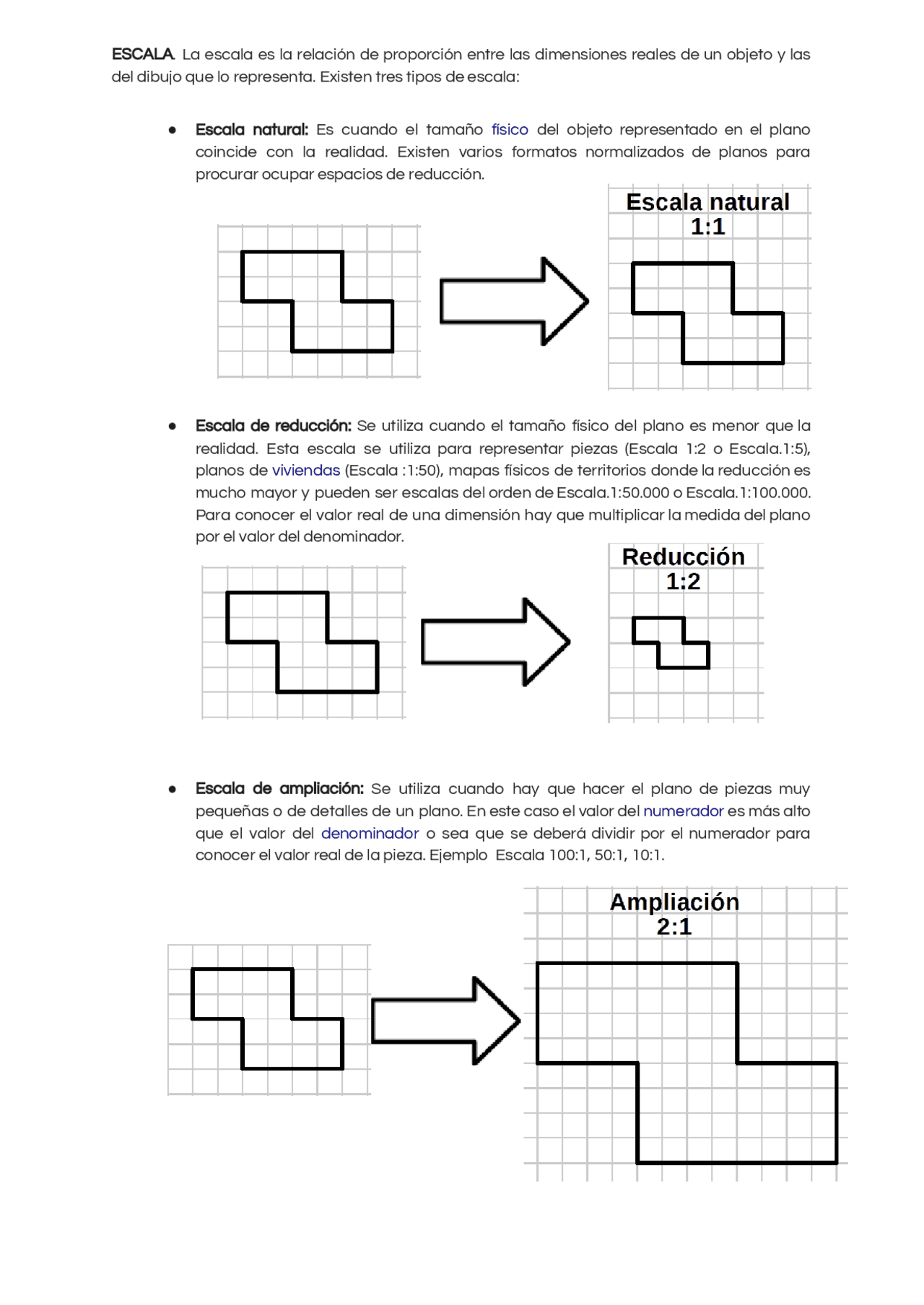 TIPOS DE ESCALAS EN TOPOGRAFIA | Apuntes de Topografía | Docsity