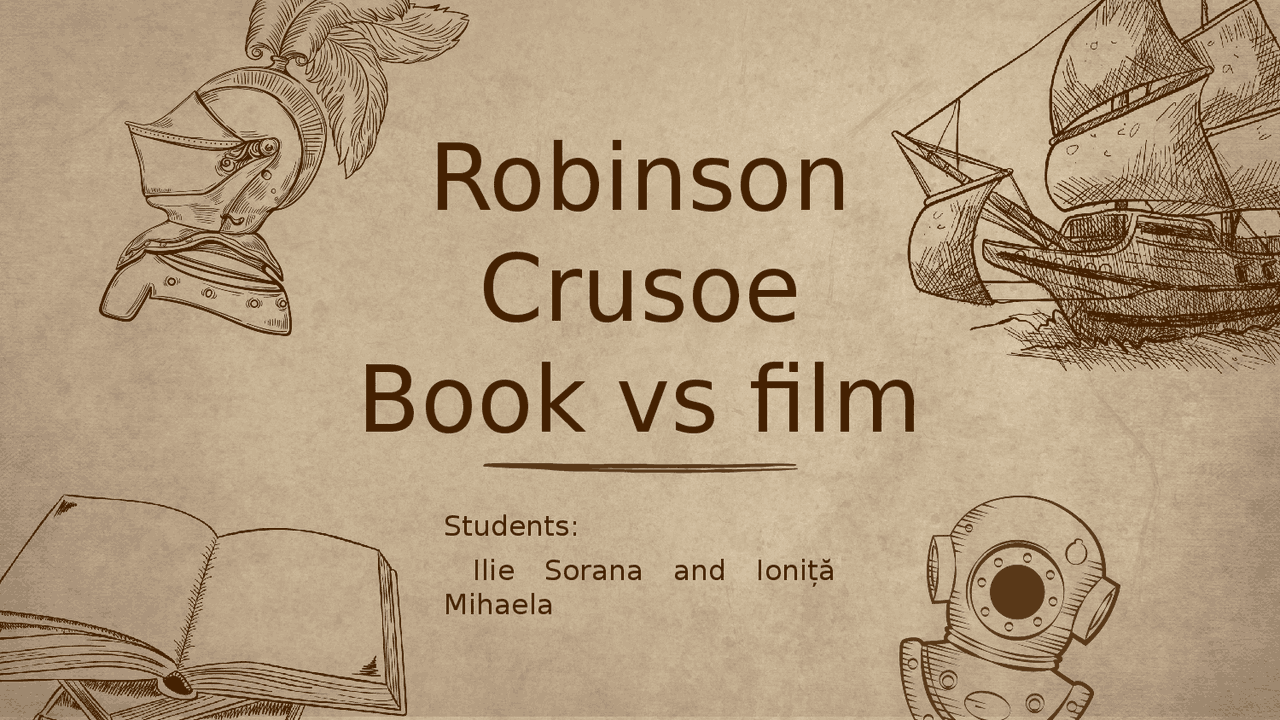 Robinson Crusoe Slideshow | Slides English Literature | Docsity
