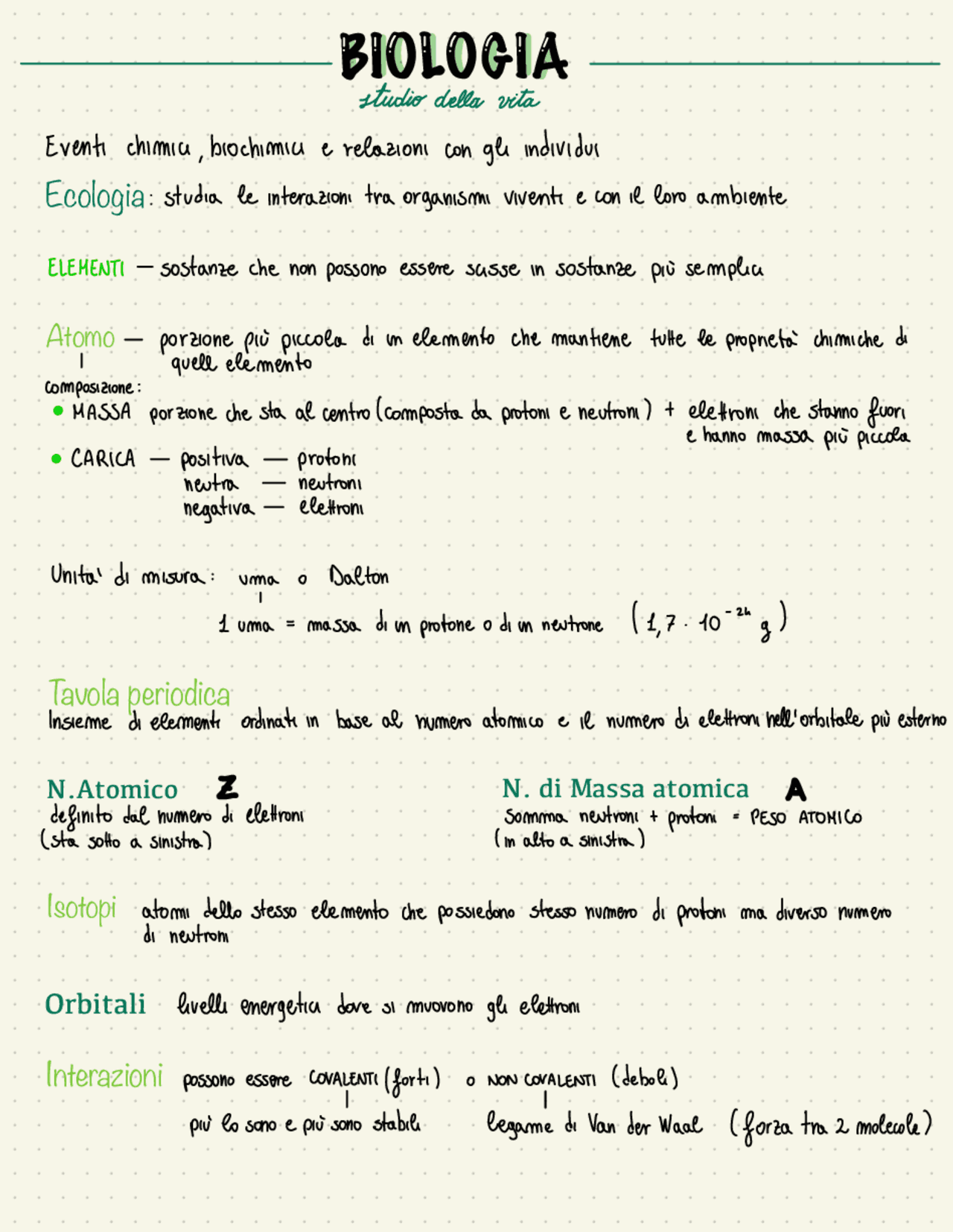 Basi Di Biologia Cellulare Appunti Di Biologia Cellulare Docsity
