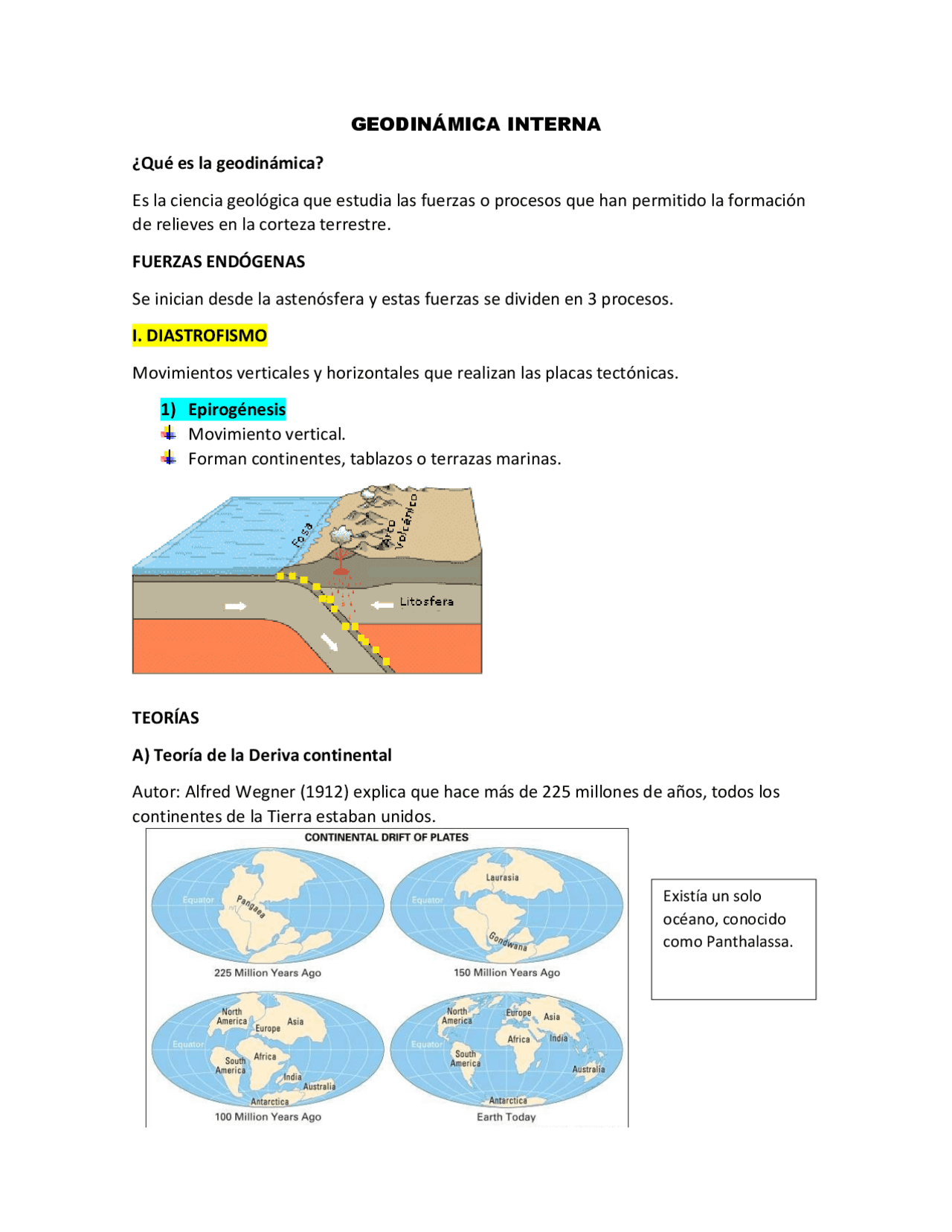 Geodinámica Interna Y Sus Ejemplos Resúmenes De Geología Docsity