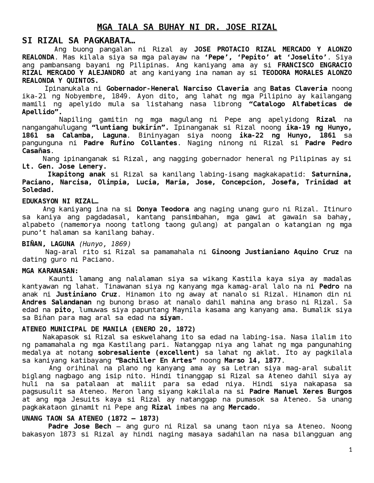 Handouts And Lectures Summaries History Docsity
