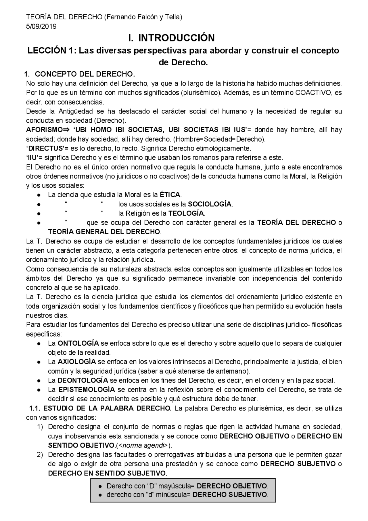 Apuntes De Teoria Del Derecho Resúmenes De Teoría Del Derecho Docsity