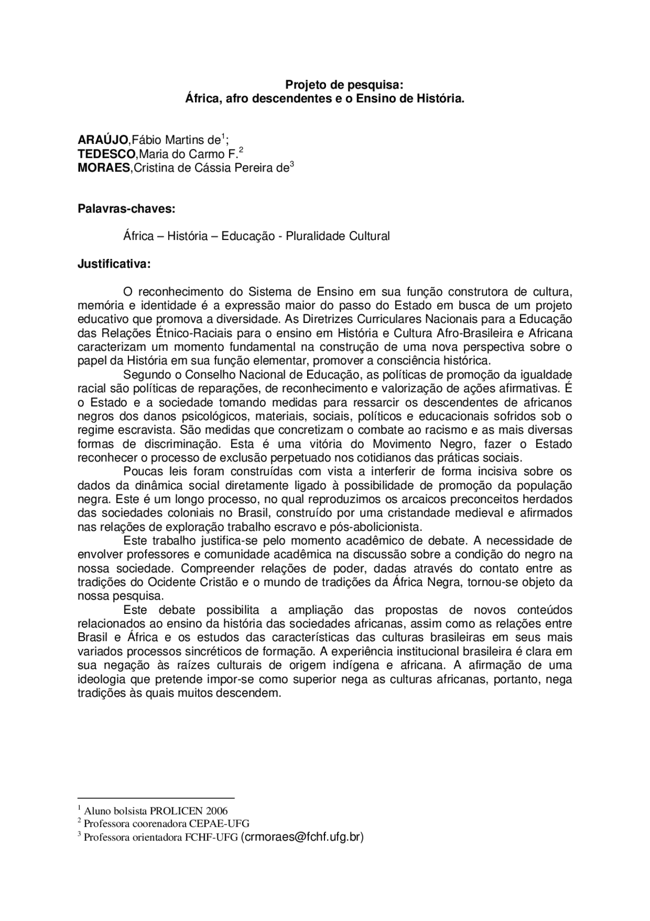 África, afro descendentes e o Ensino de História ... | Notas de estudo ...