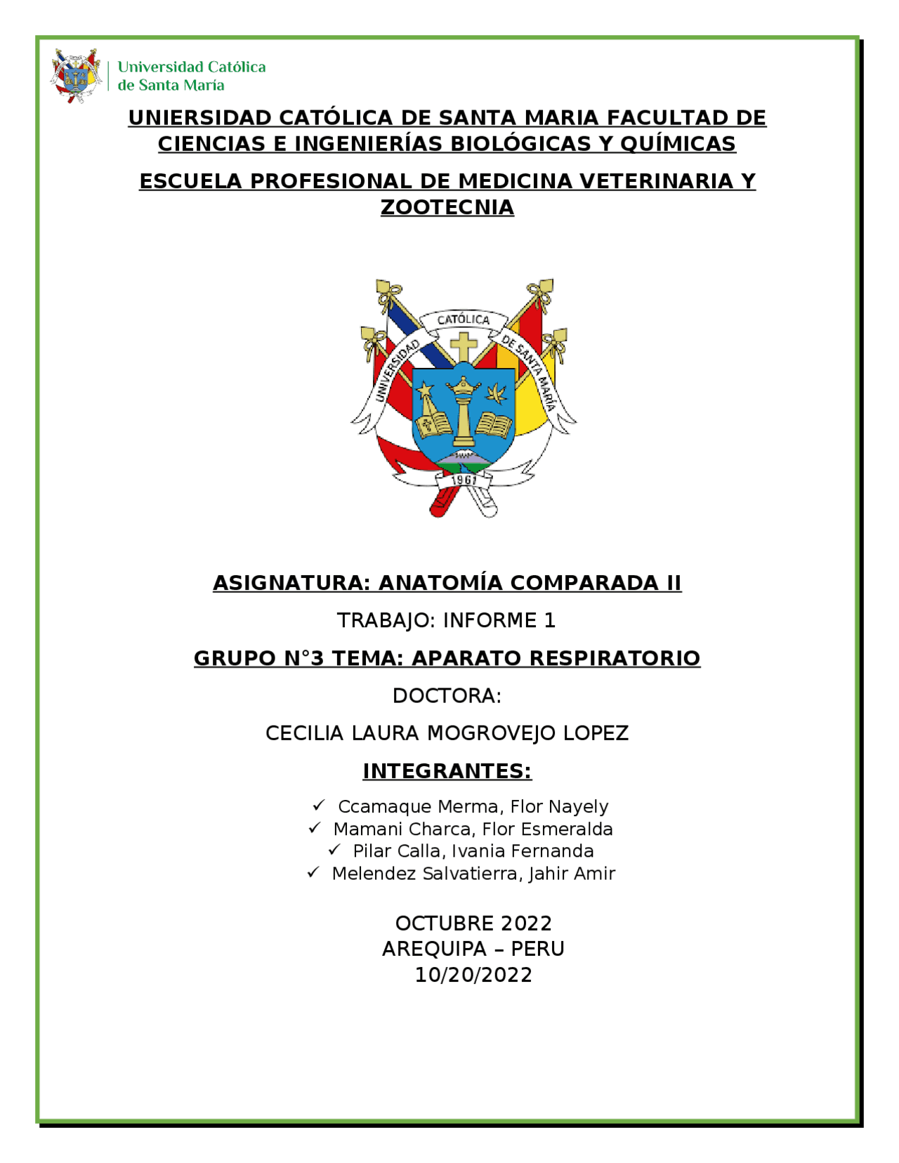 Sistema Respiratorio Ejercicios De Anatomía Docsity