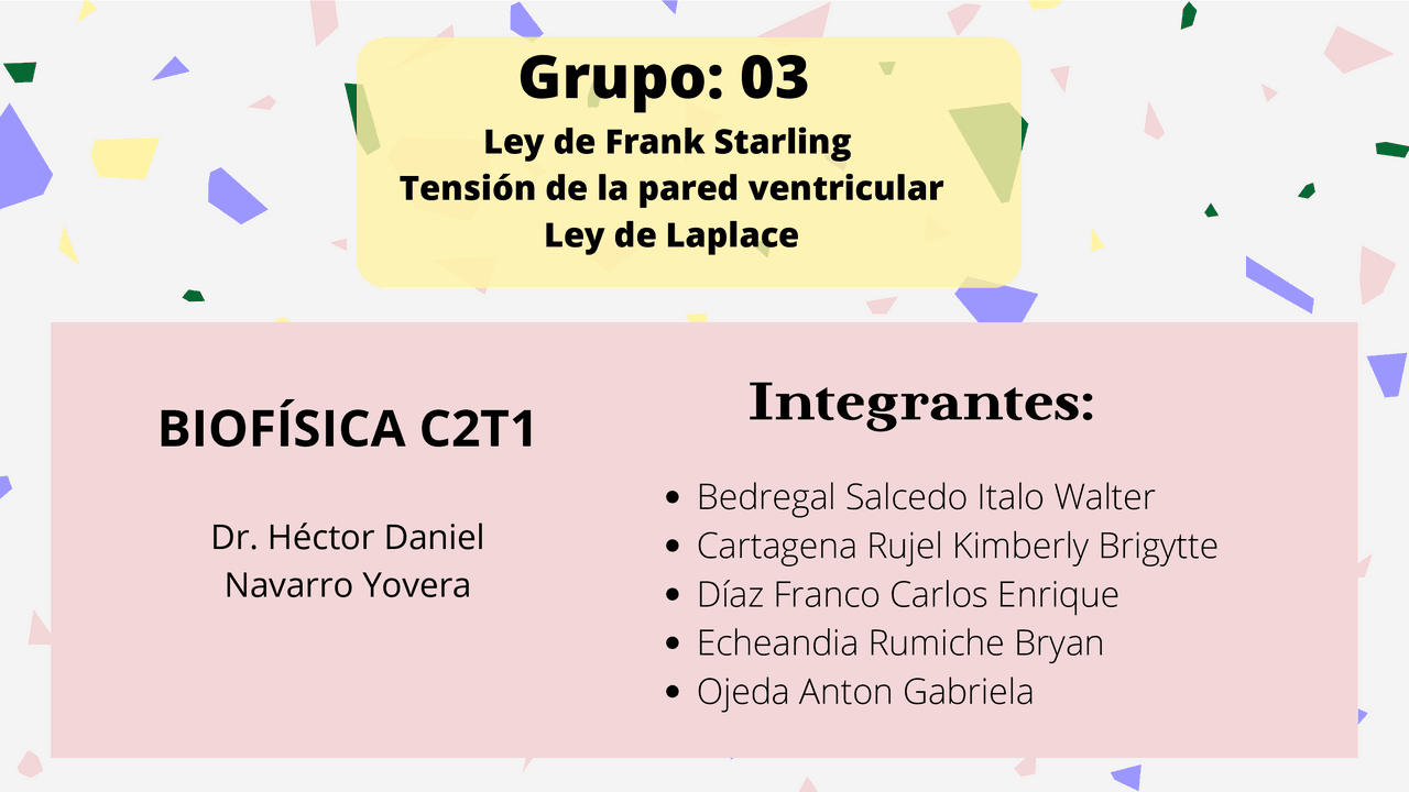 LEY DE FRANK STARLING | Esquemas y mapas conceptuales de Biofísica ...