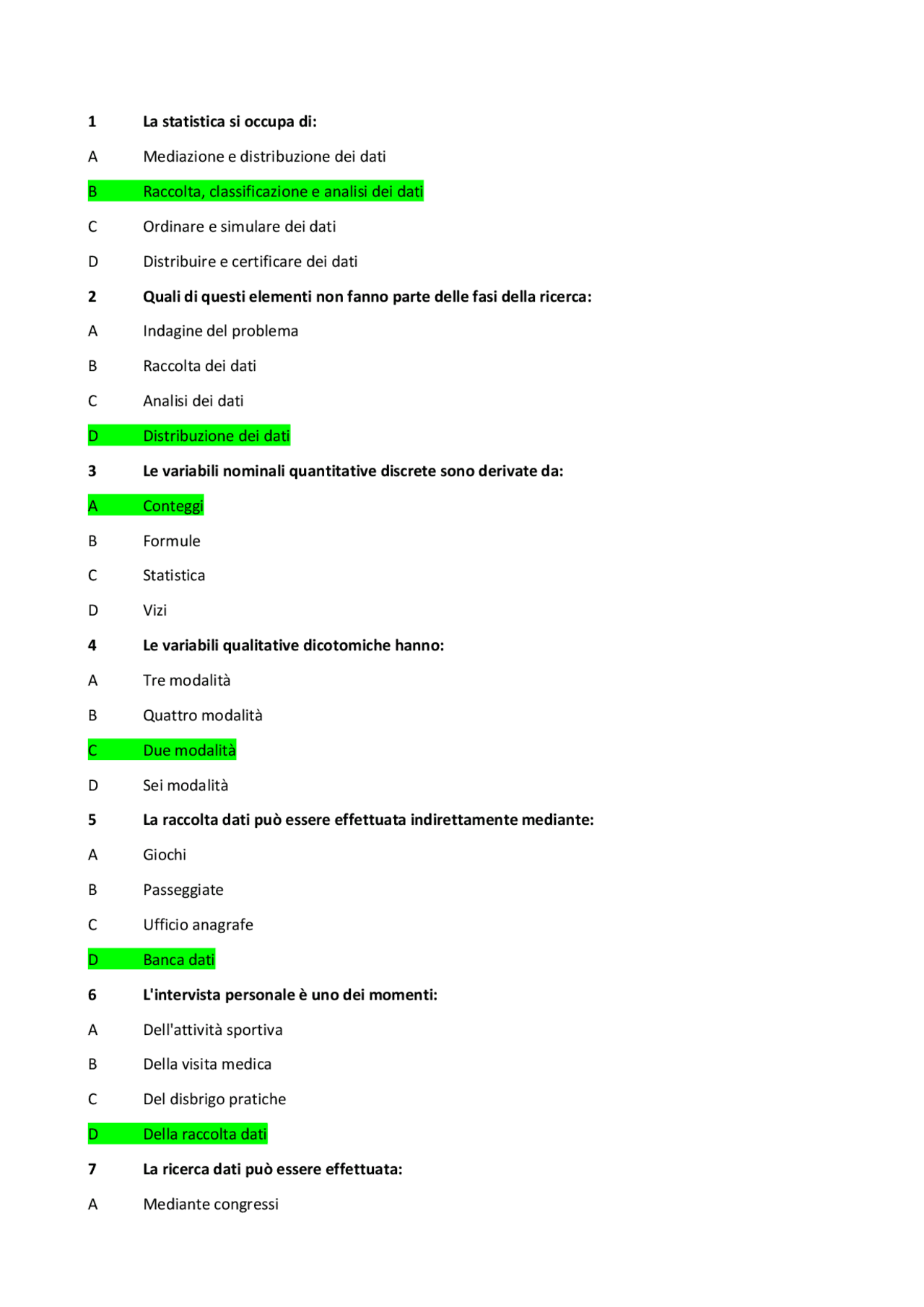 Lm 47 Statistica Medica Anno 20222023 Prove Desame Di Statistica
