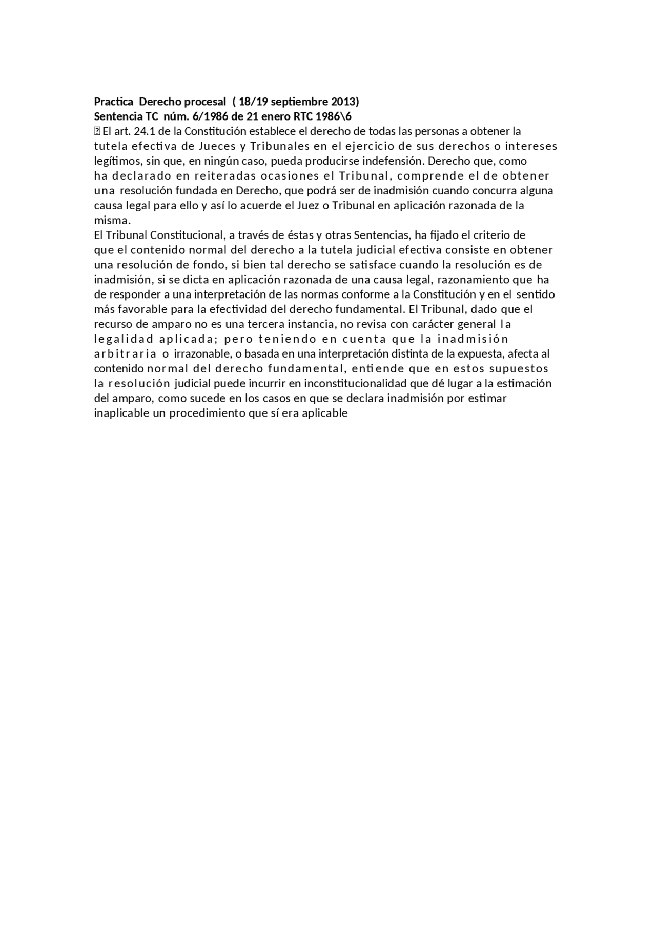 Practica Derecho Procesal Ejercicios De Derecho Procesal Docsity