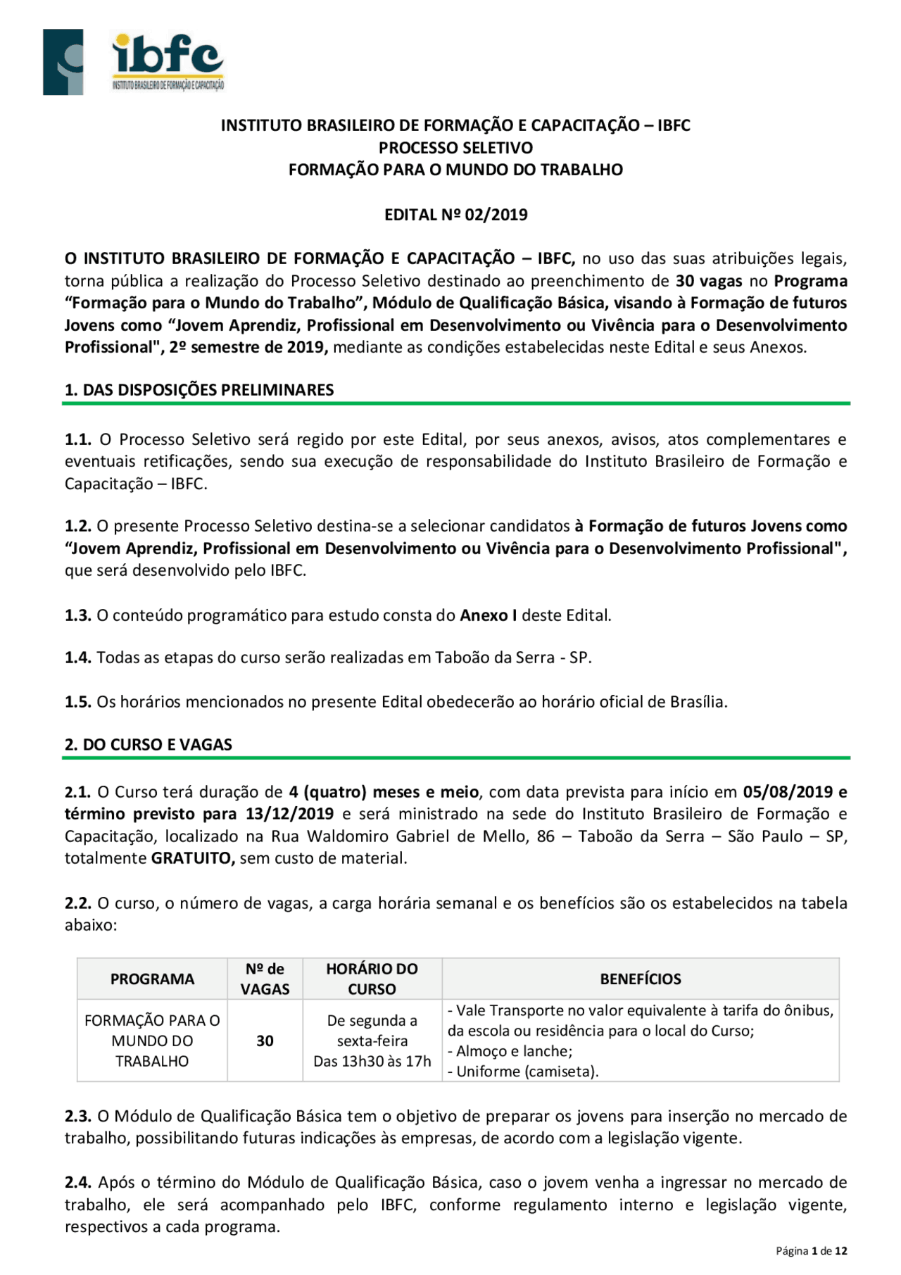 Instituto brasileiro de formação e capacitação – ibfc | Resumos Redação ...