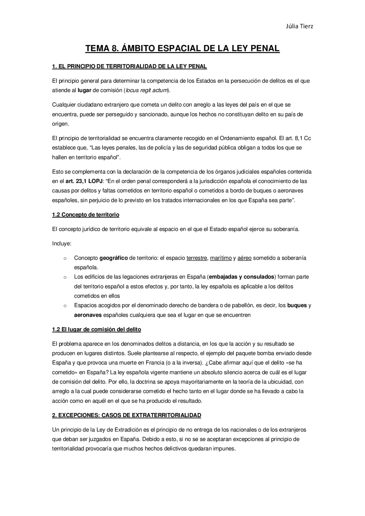 Temario Derecho Penal Resúmenes De Derecho Penal Docsity