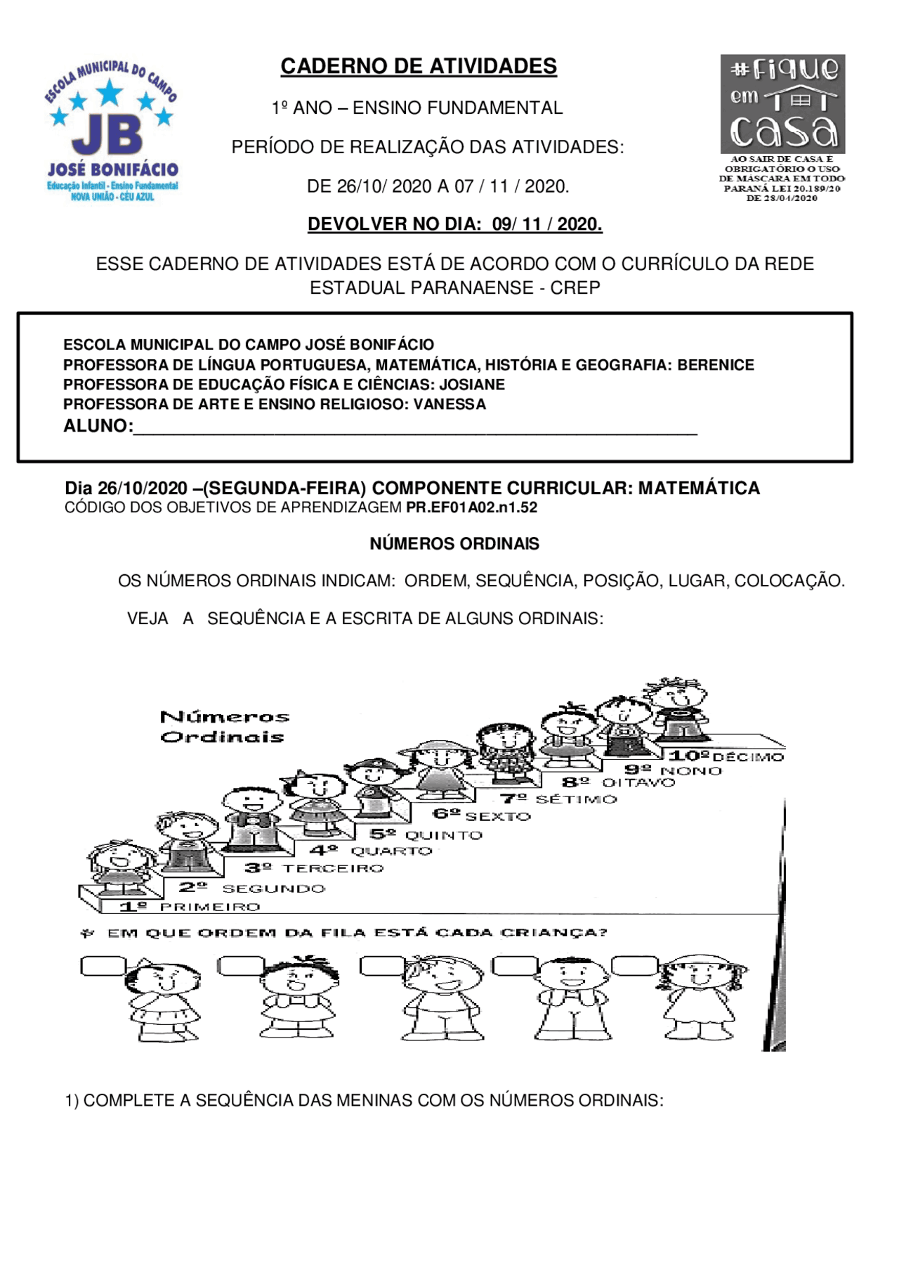 Caderno De Atividades Exercícios História Docsity