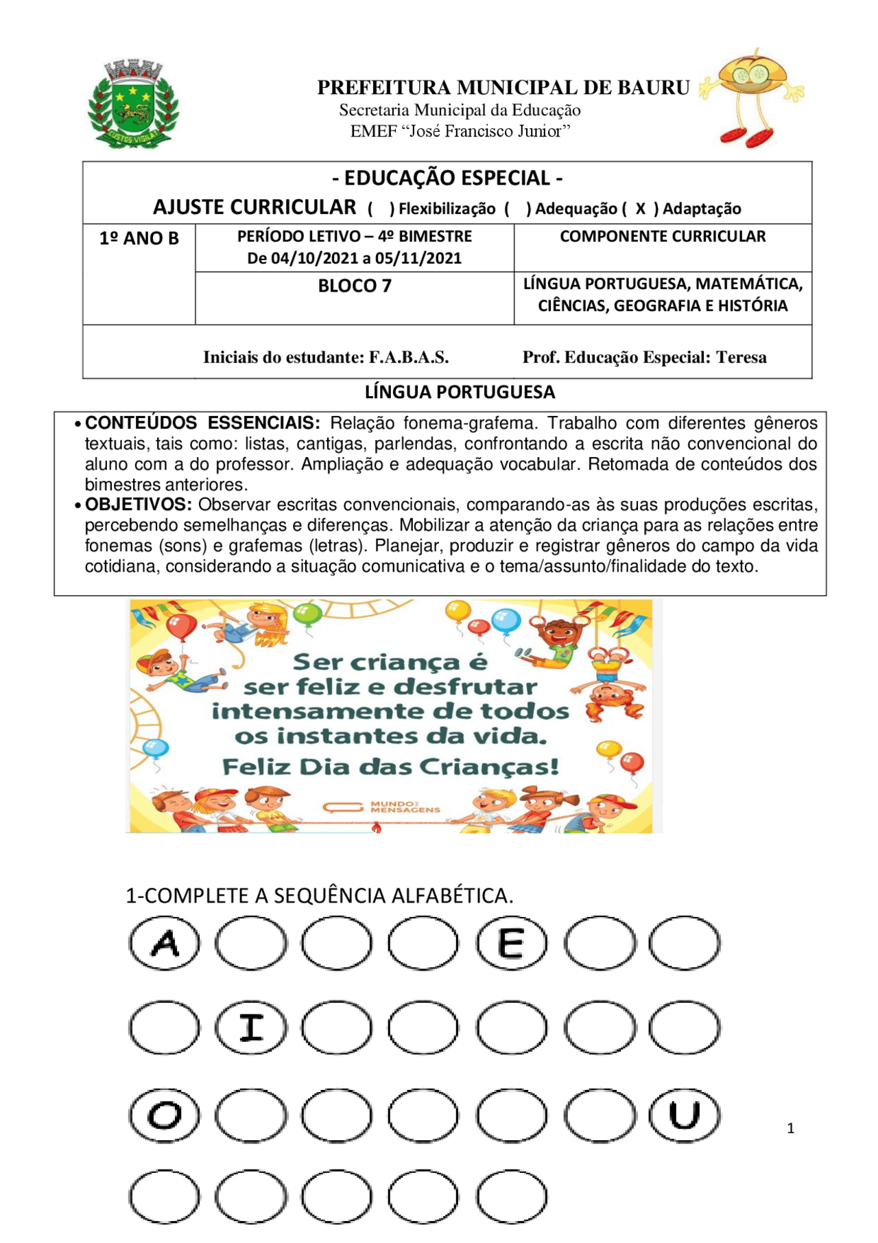 EducaÇÃo Especial Lecture Notes Geography Docsity