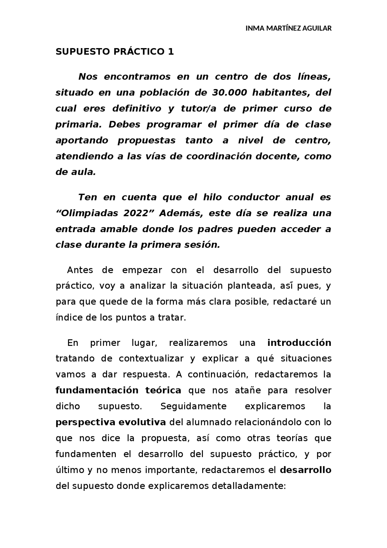 Ejemplo resuelto de supuesto práctico oposiciones educación primaria ...