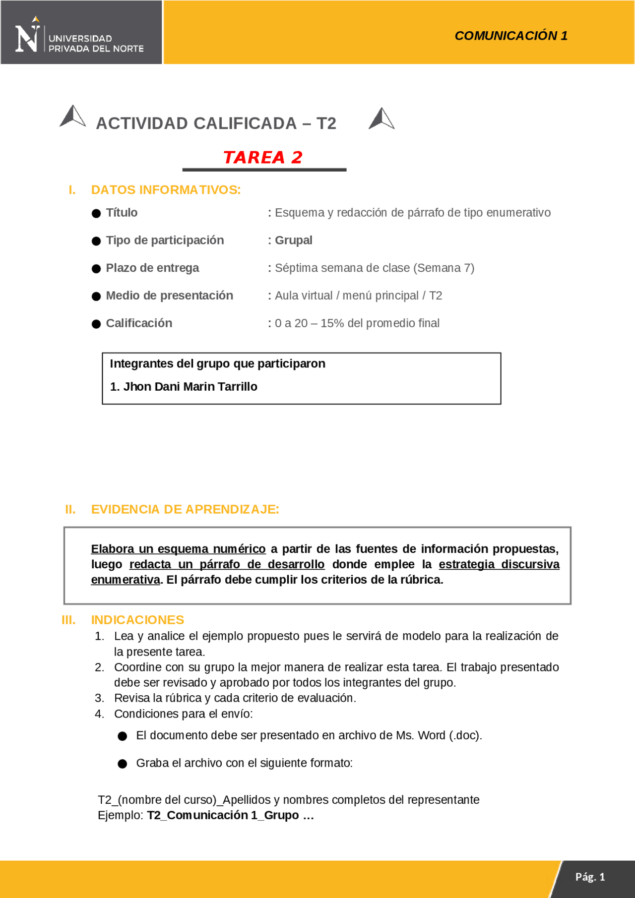 Examen T2 De Comunicación I Exámenes De Comunicación Docsity