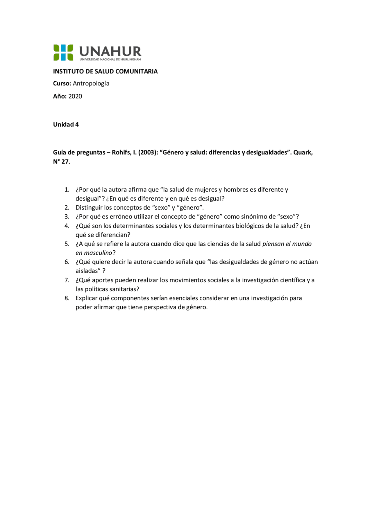 Guía De Alimentación Resúmenes De Nutrición Docsity