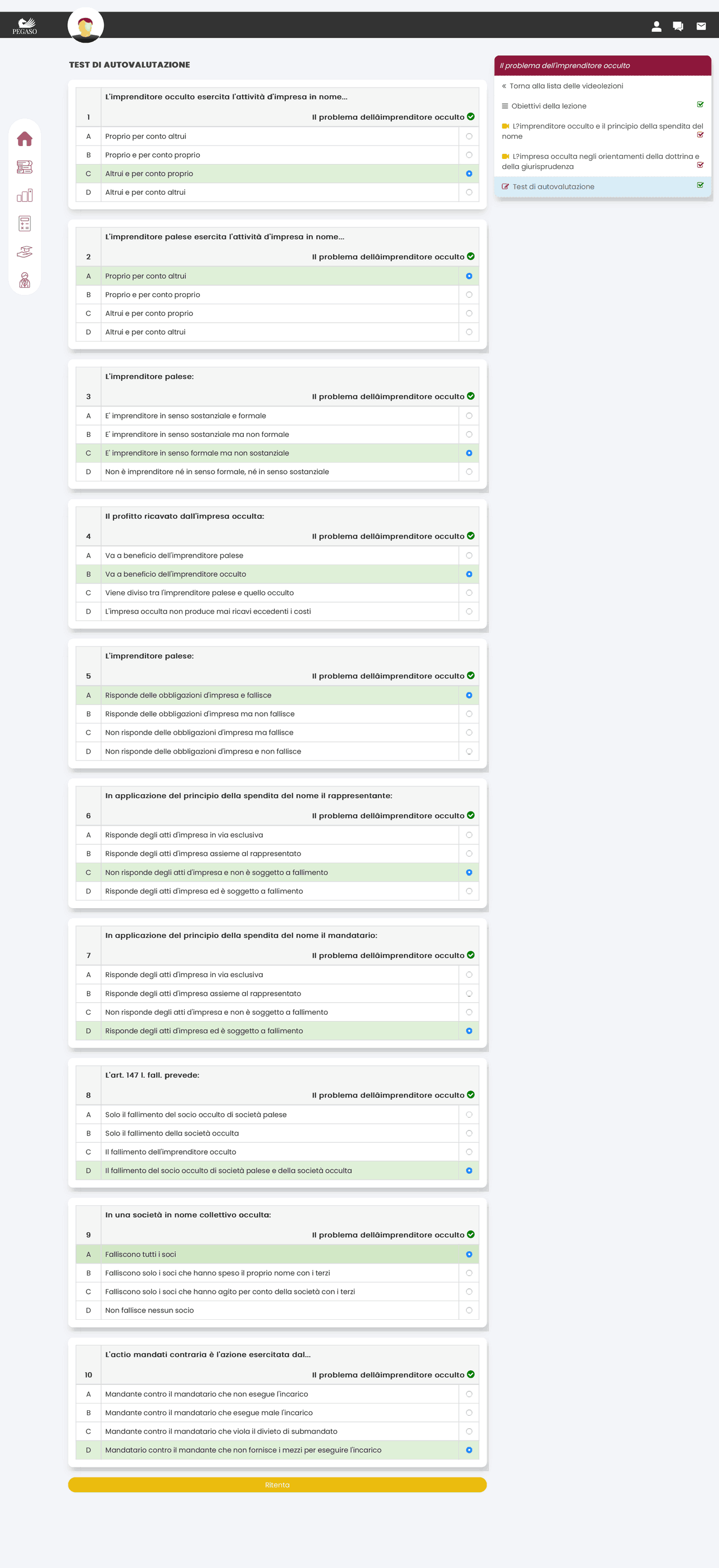 Diritto fallimentare - Completo di Risposte con test autovalutazione ...