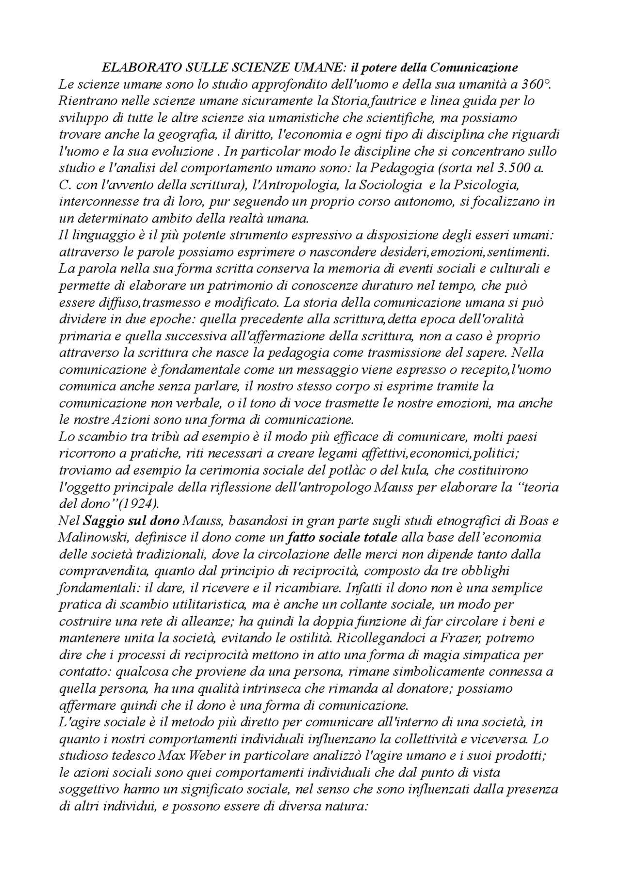 Il Potere Della Comunicazione Collegamenti Interdisciplinari Di