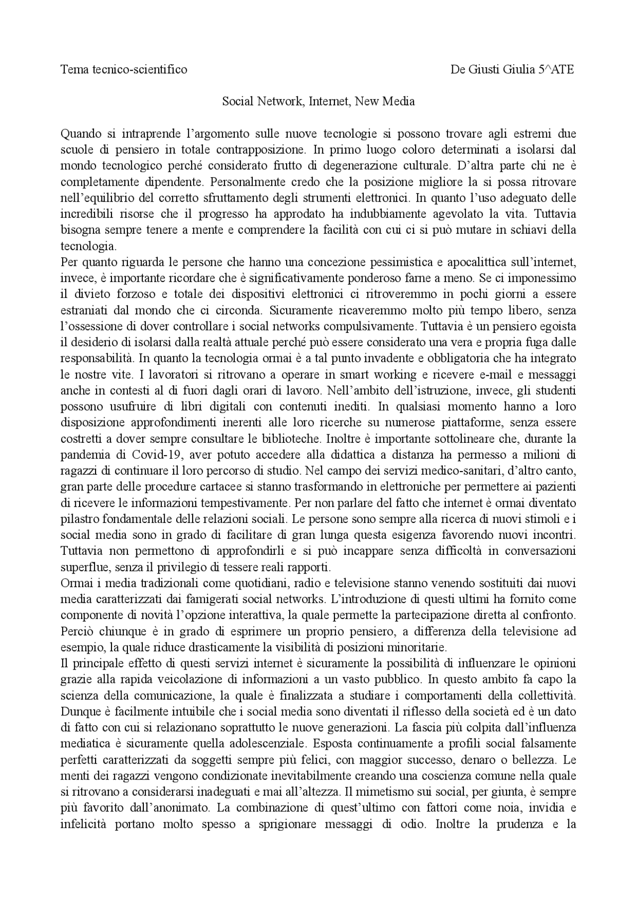 Social Network, Internet e New Media | Temi di Lingue e letterature ...