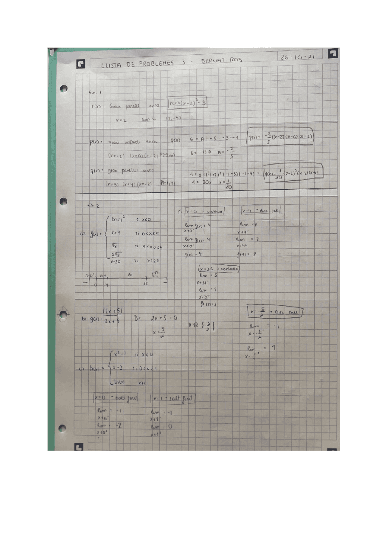 Llistat De Problemes Matematiques I Ejercicios De Matemáticas Docsity