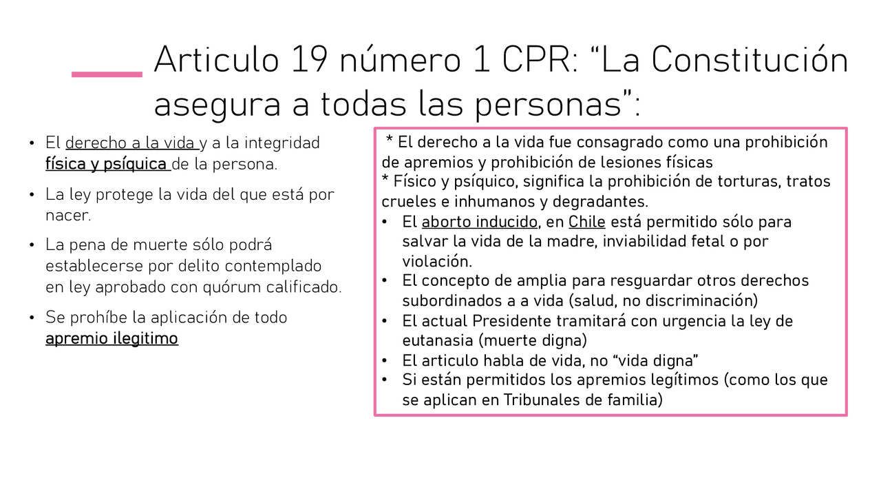 Esquema constitucional de la constitucion política de chile desde el ...