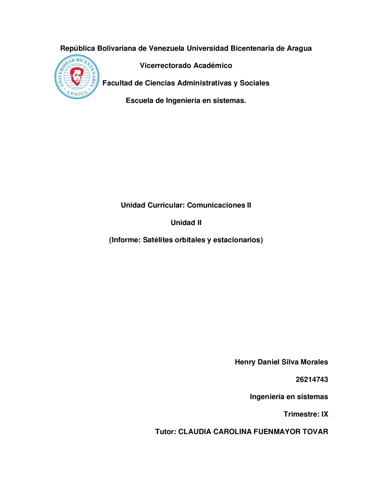 Informe Satelites De Comunicacion Resúmenes De Telecomunicación Docsity