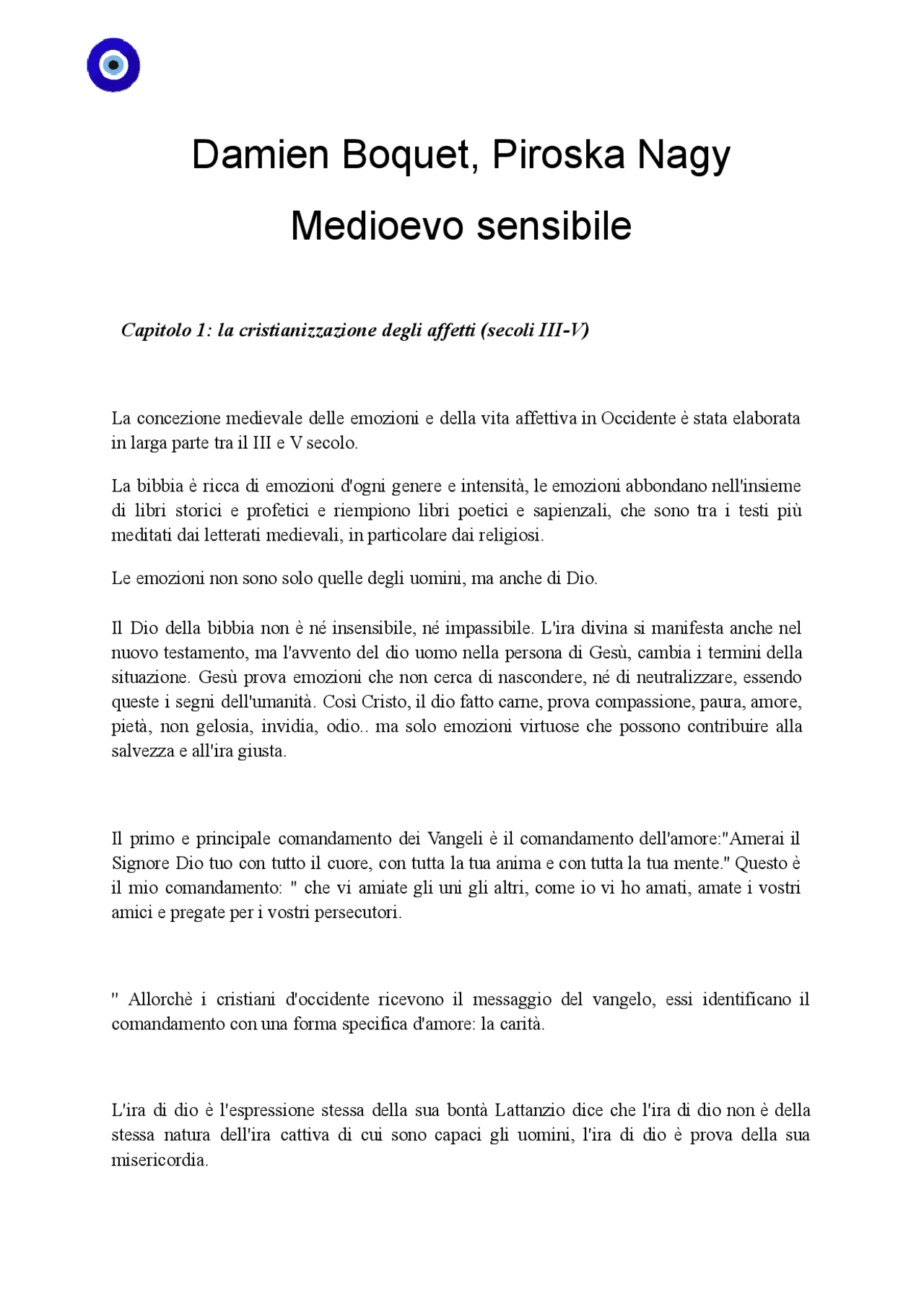 Damien Boquet, Piroska Nagy Medioevo sensibile | Schemi e mappe ...