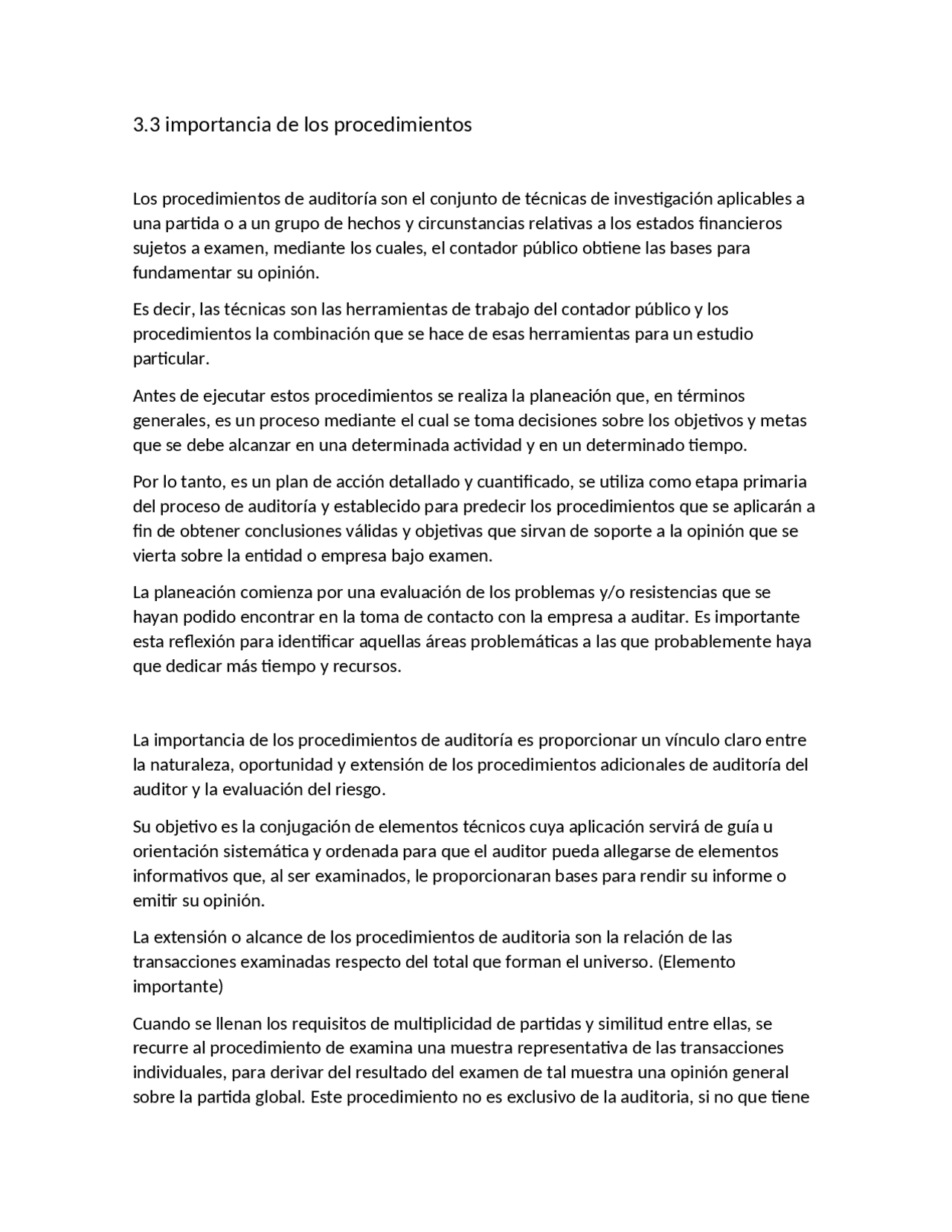 Importancia De La Auditoría Resúmenes De Auditoría Docsity