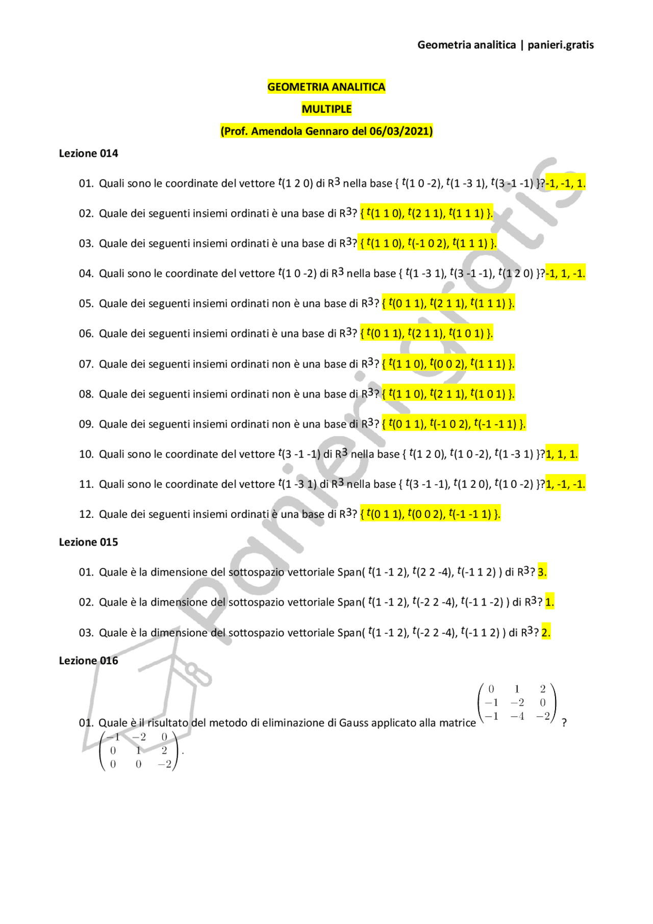 Panierecompleto Multiple Ingcivile E Amb Geomanalitica Ecampus Prof
