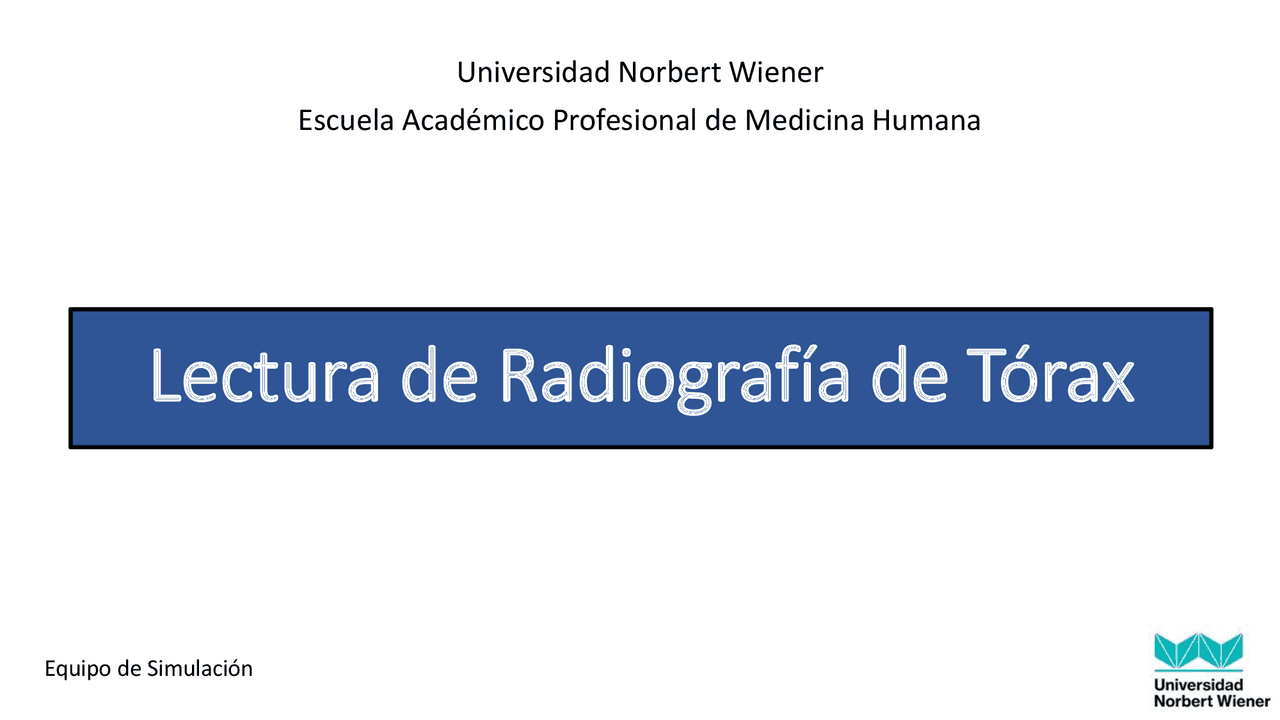 Lectura De Raiografia Diapositivas De Imagenología Docsity