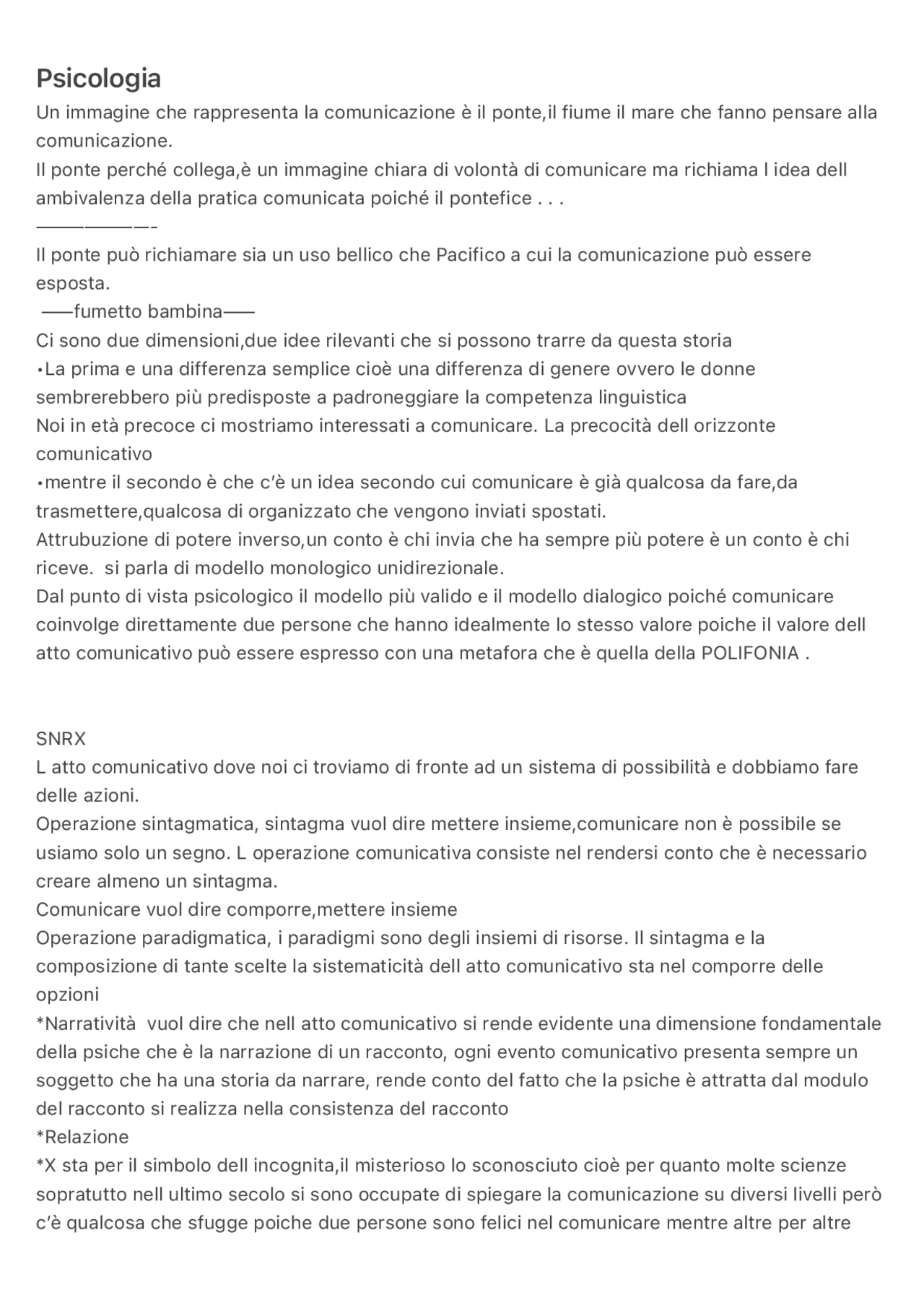 Appunti Sulla Comunicazione Appunti Di Psicopedagogia Docsity