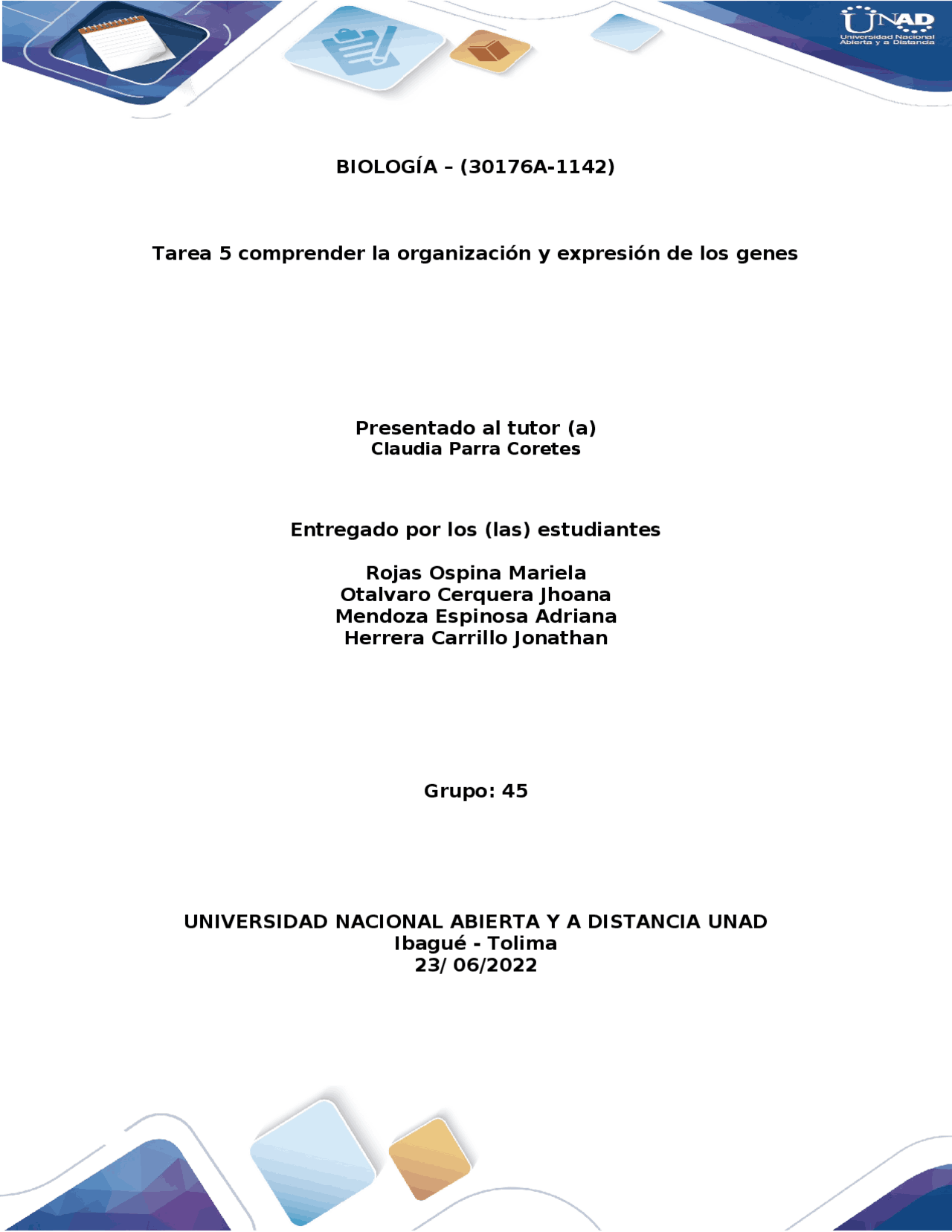 Biologia Celular Tarea 3 Apuntes De Biología Docsity
