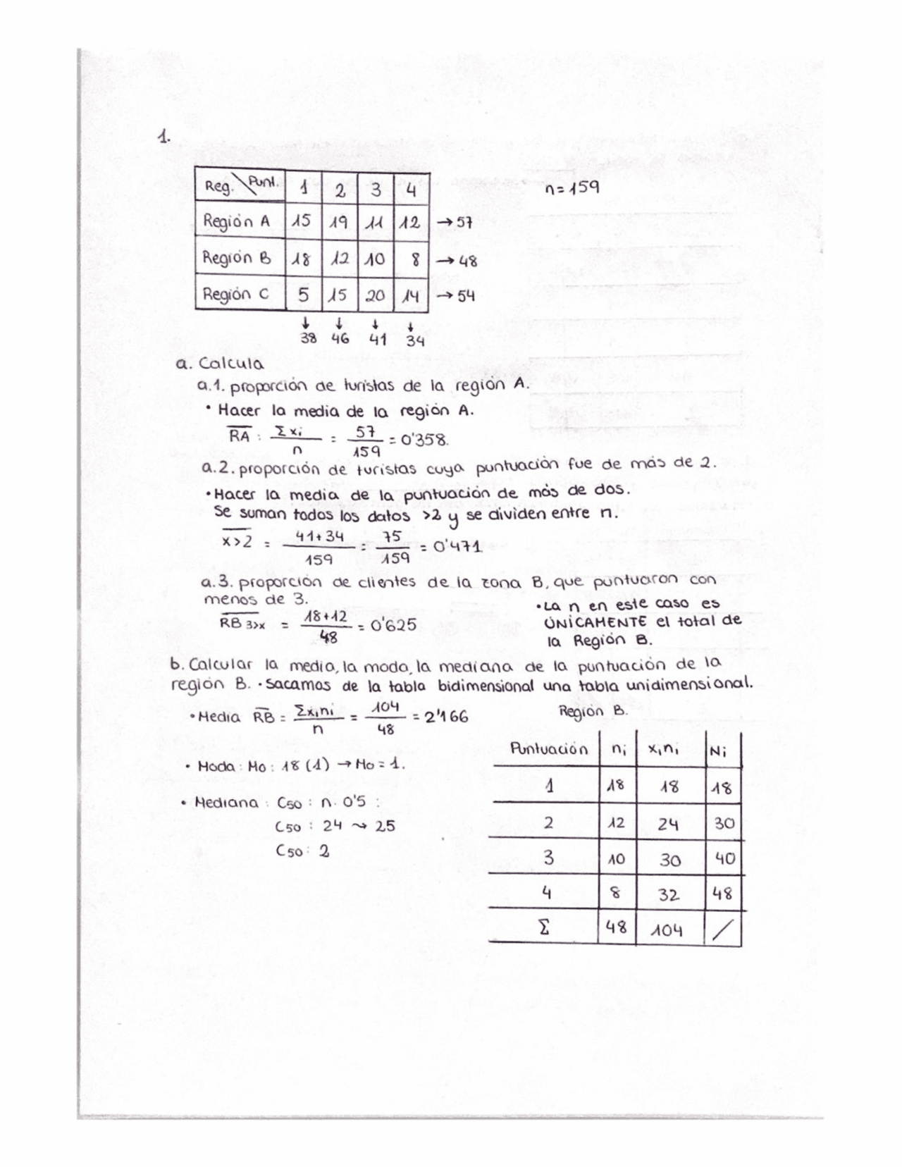 Ejercicios Resueltos Ejercicios De Estadística Docsity